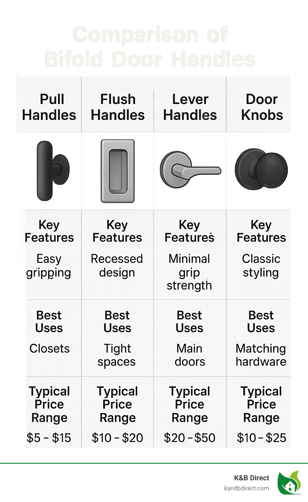 bifold door handles: 3 Best Stylish Picks for 2025