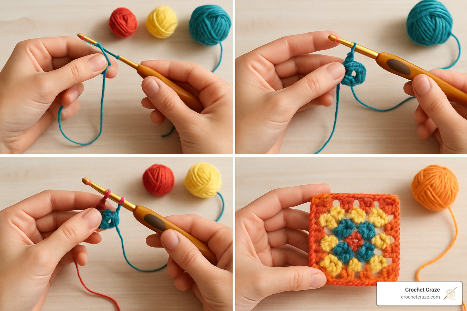 Granny Squares Made Easy: Step-by-Step Instructions for Beginners
