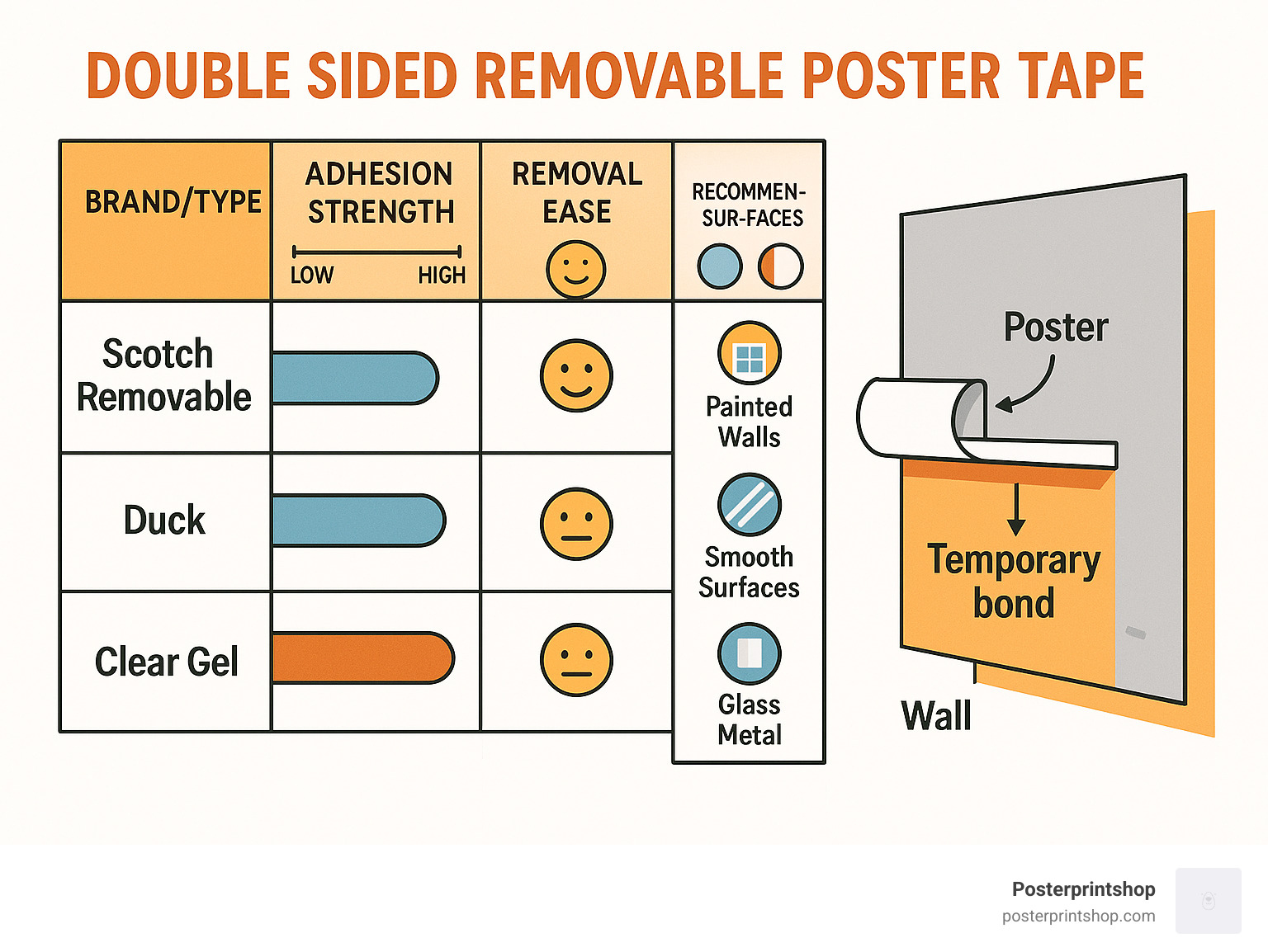Stick and Switch: Removable Poster Tapes for Easy Changes - Poster ...