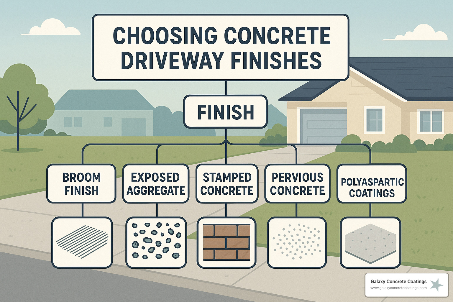 Concrete Driveway Finishes: 10 Best Stunning Options 2025