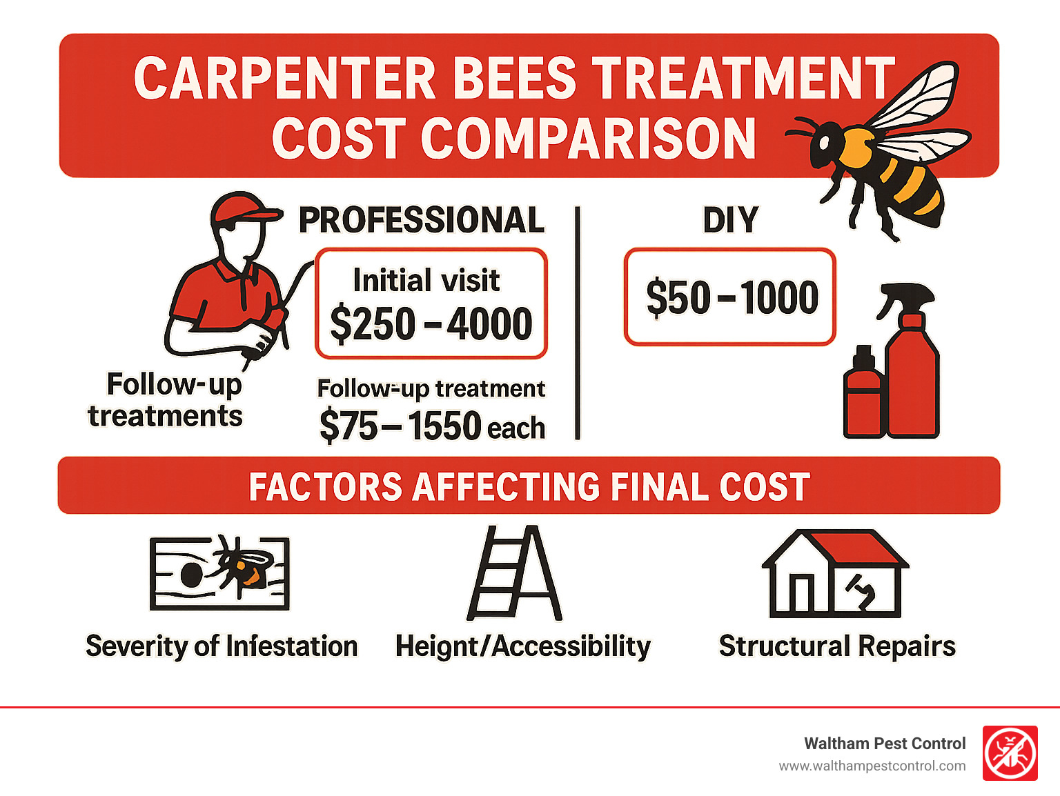 carpenter bees treatment cost: 7 Shocking Factors for 2025