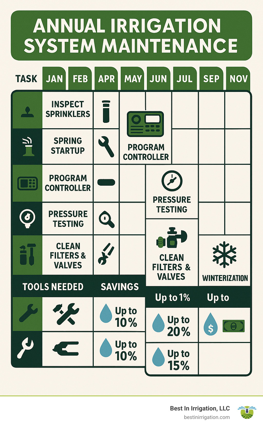 Irrigation System Maintenance Near Me: 7 Best Ways to Save