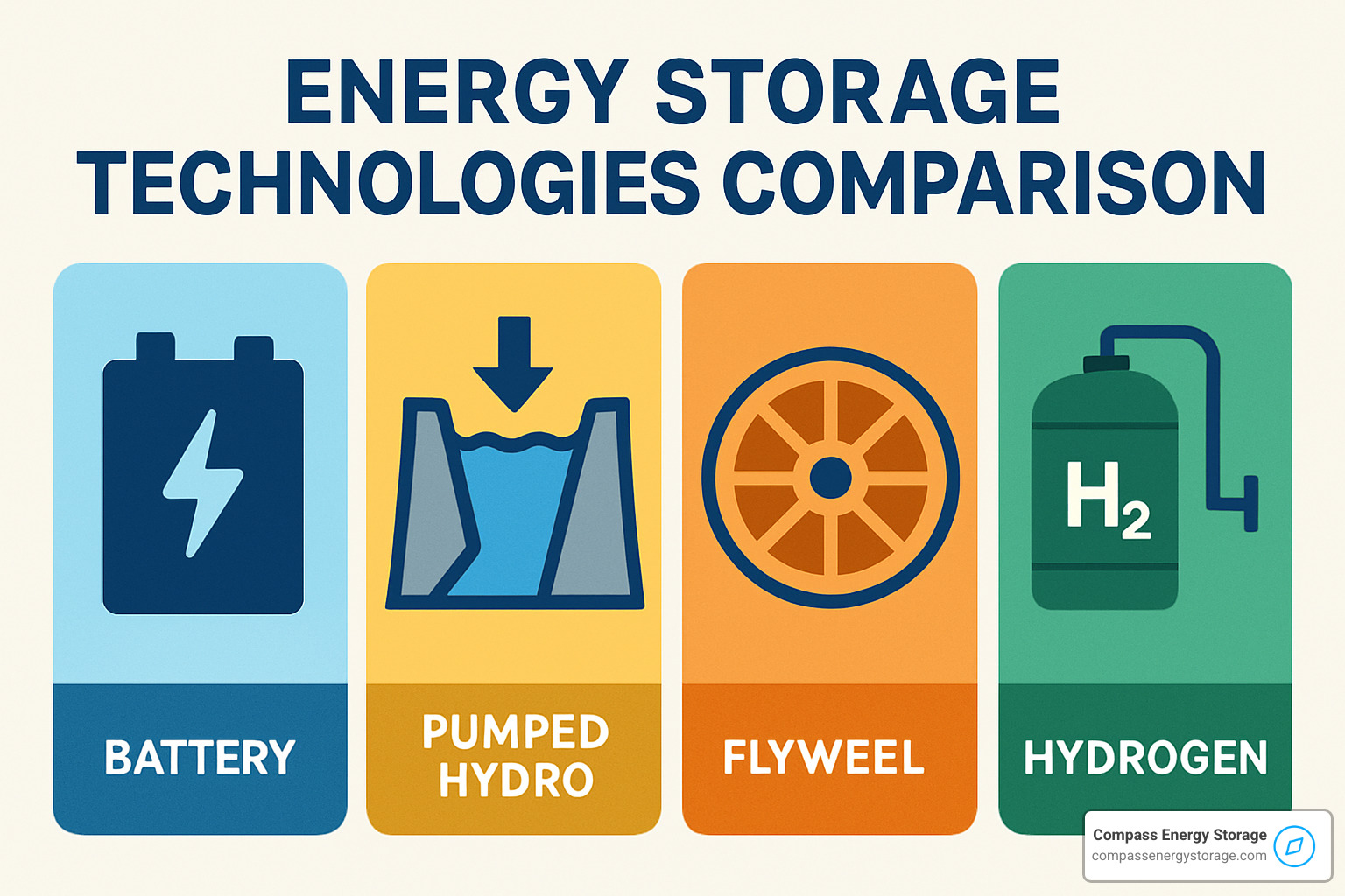 energy storage technologies comparison: Top 5 Powerful Winners 2025
