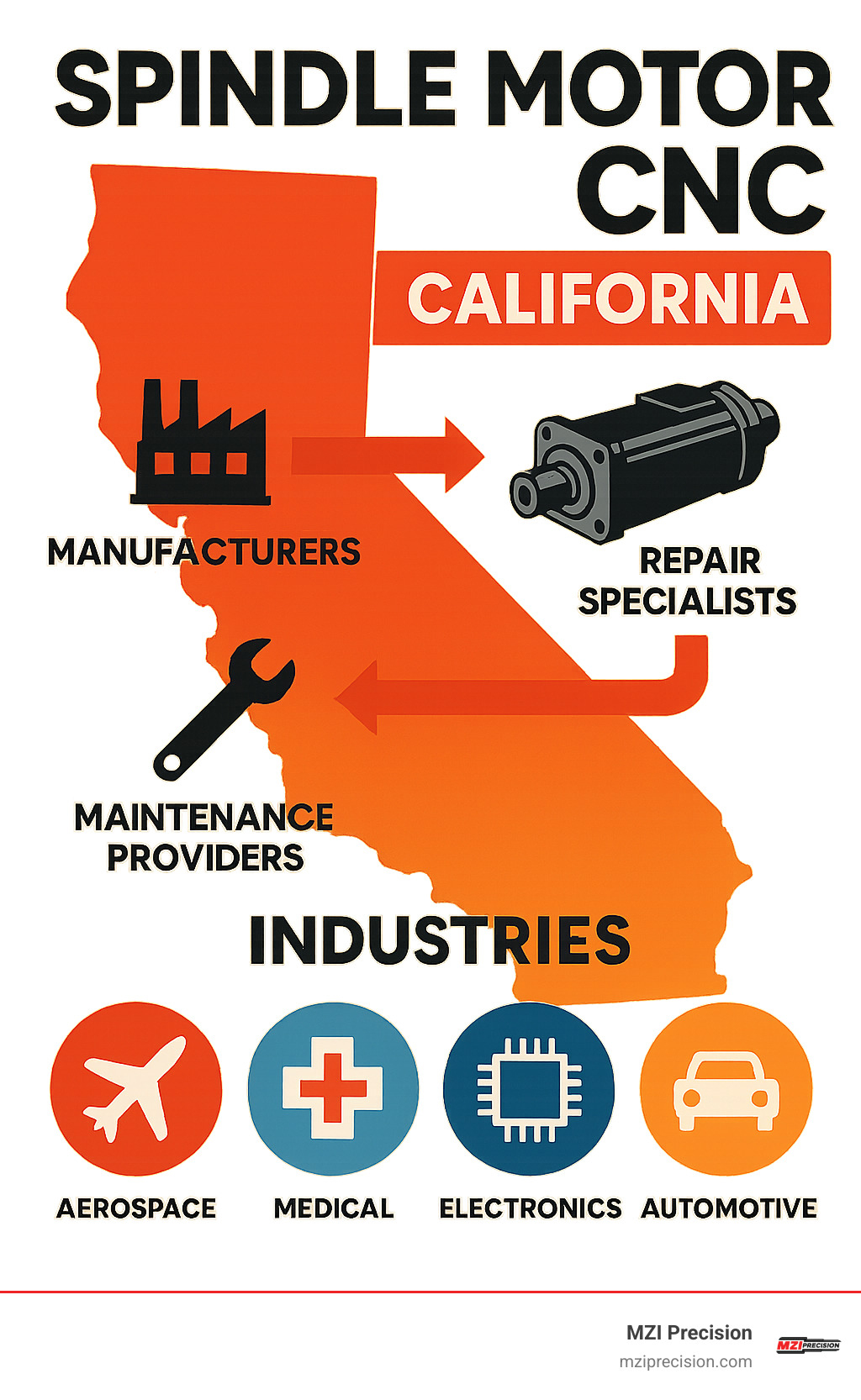 Spindle Motor CNC California: 5 Best Powerful Providers 2025