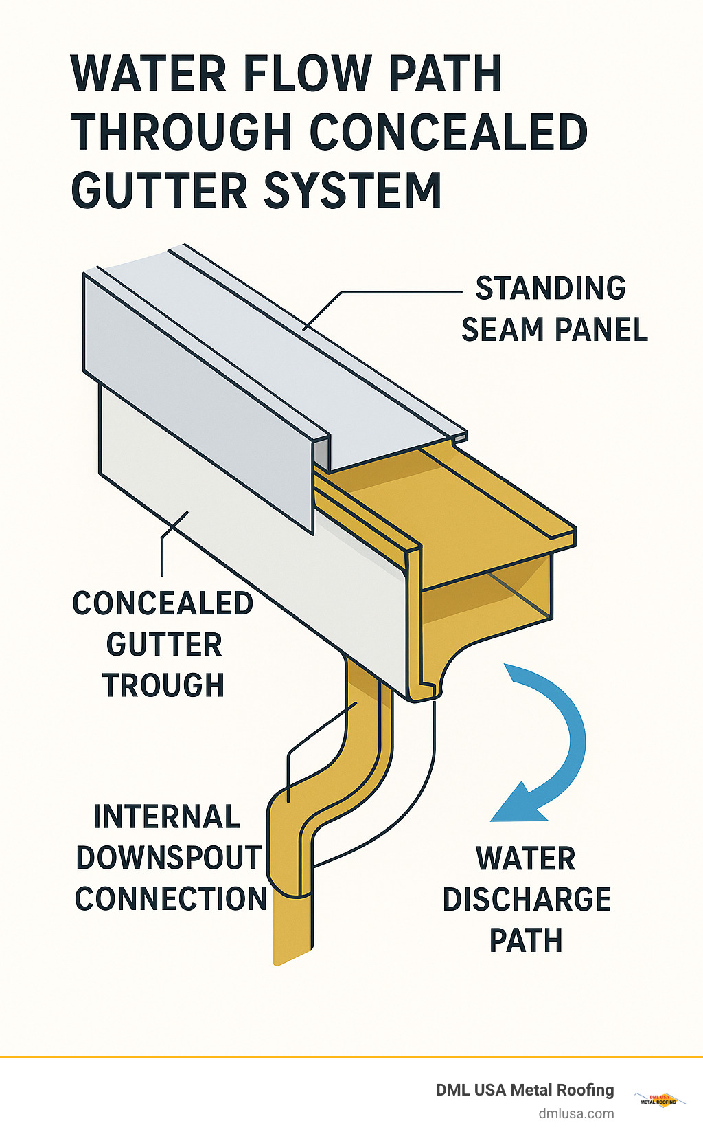 Standing Seam Metal Roof Concealed Gutter System: 7 Powerful Benefits 2025