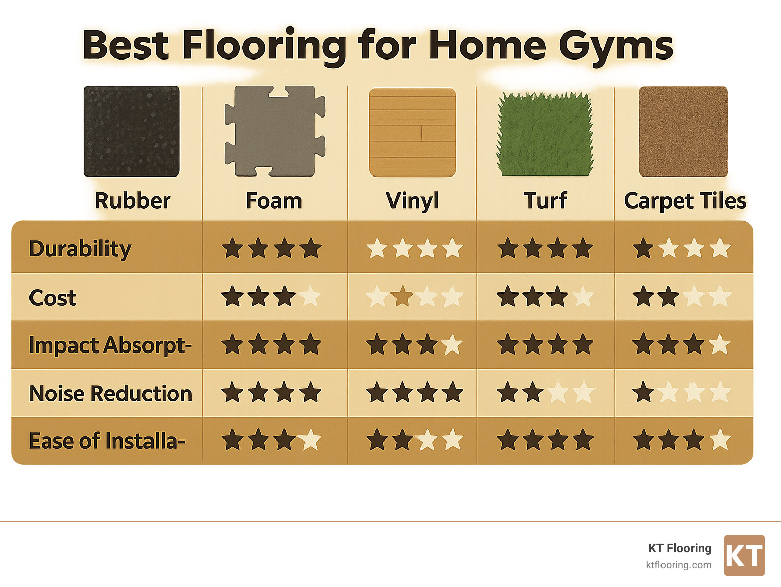 Best flooring for home gyms: Top 5 Powerful Picks 2025
