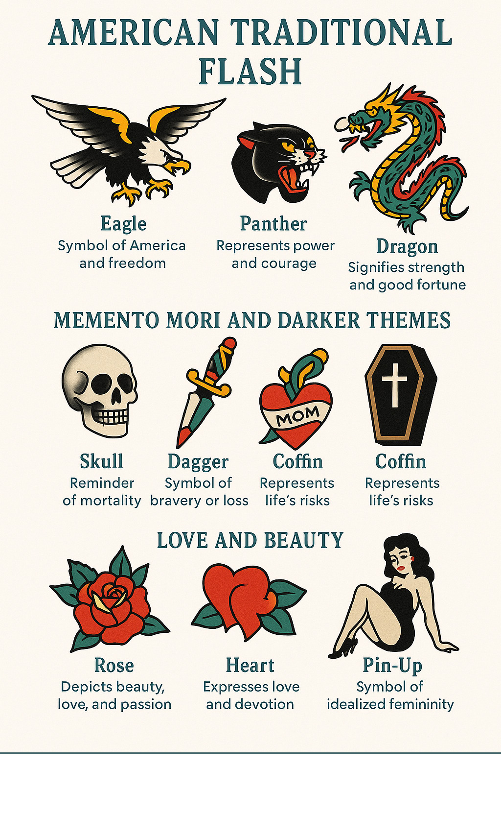 American Traditional Flash: 7 Powerful Iconic Motifs 2025
