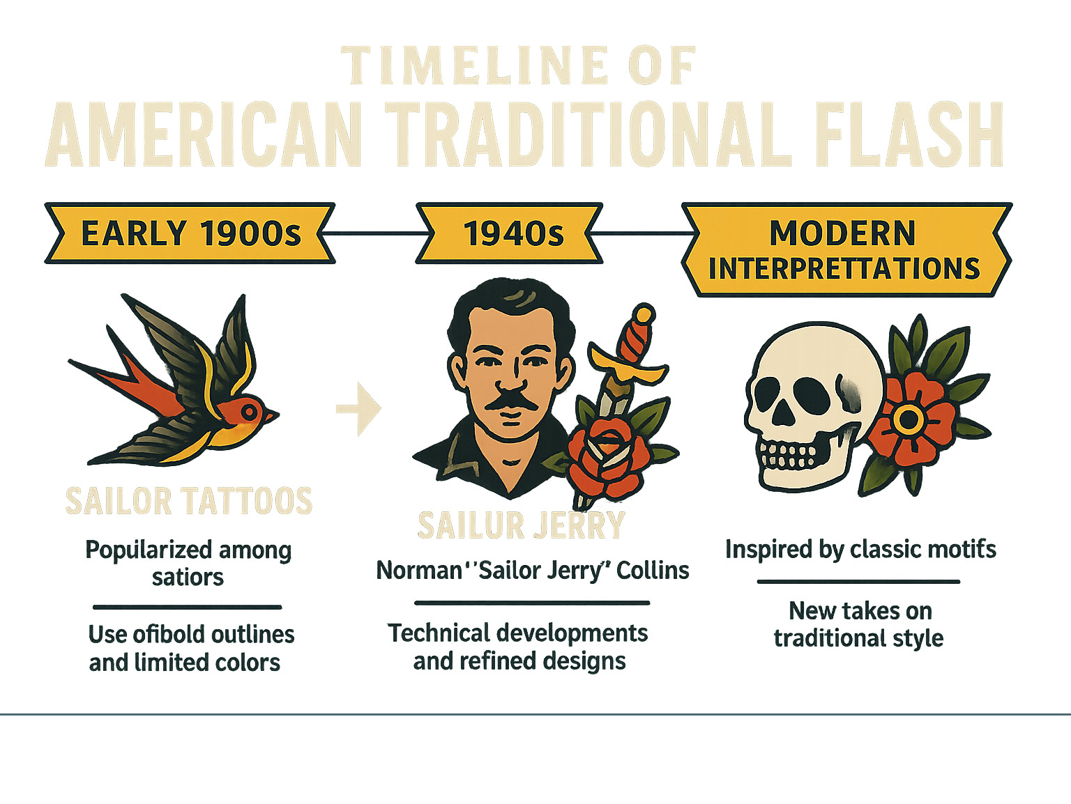 American Traditional Flash: 7 Powerful Iconic Motifs 2025