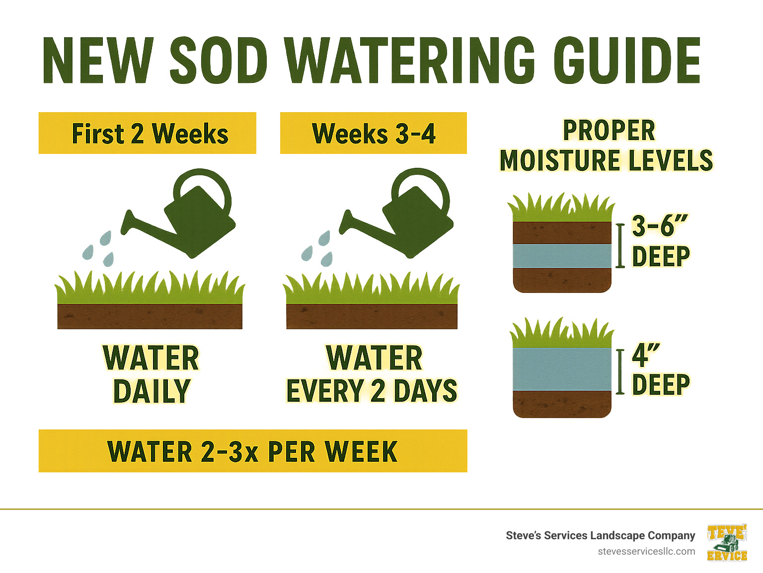 New sod watering guide: 7 Powerful Tips for Success 2025