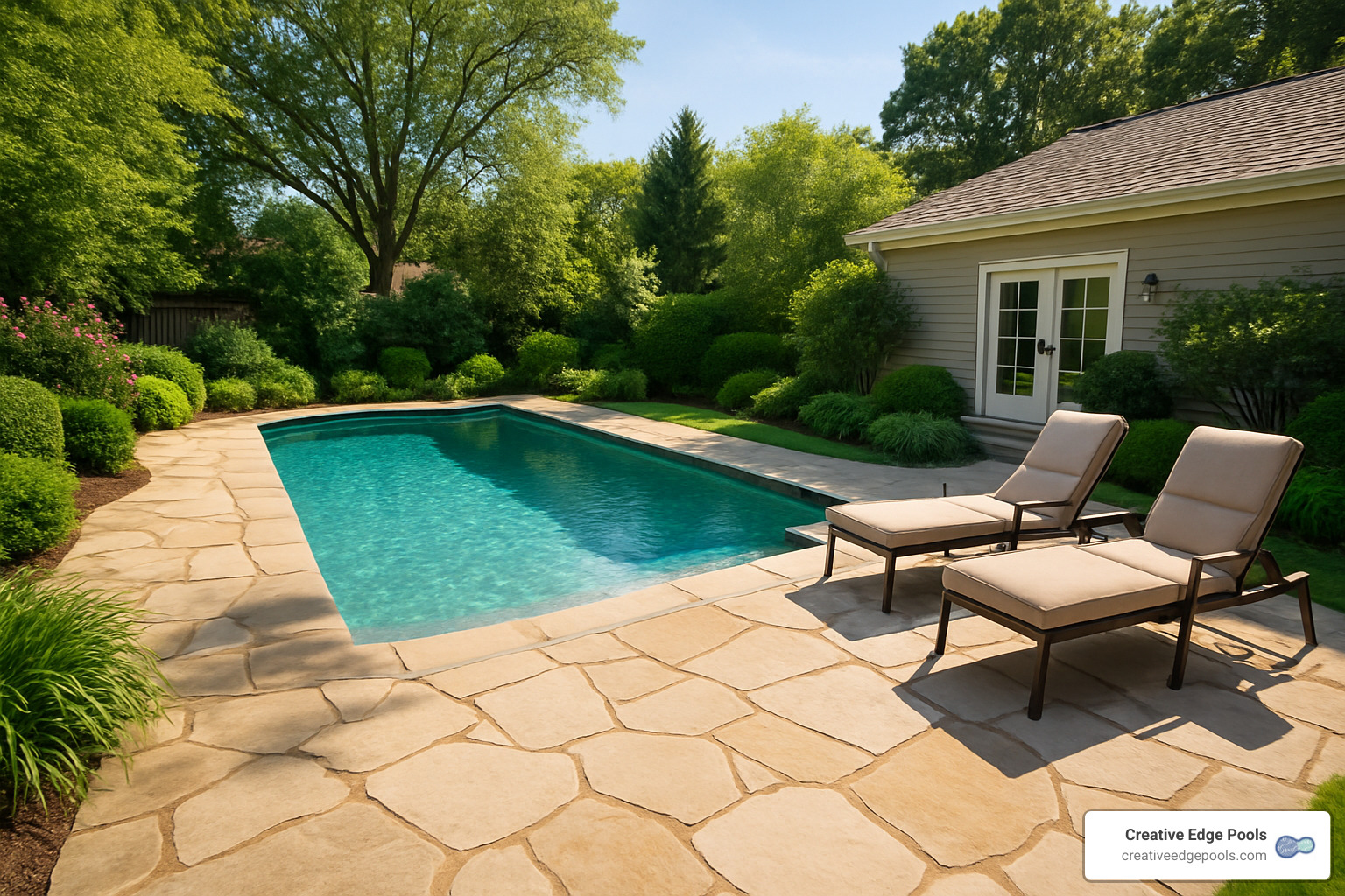 Inground pool landscaping around pool with rocks: 12 Stunning Ideas 2025