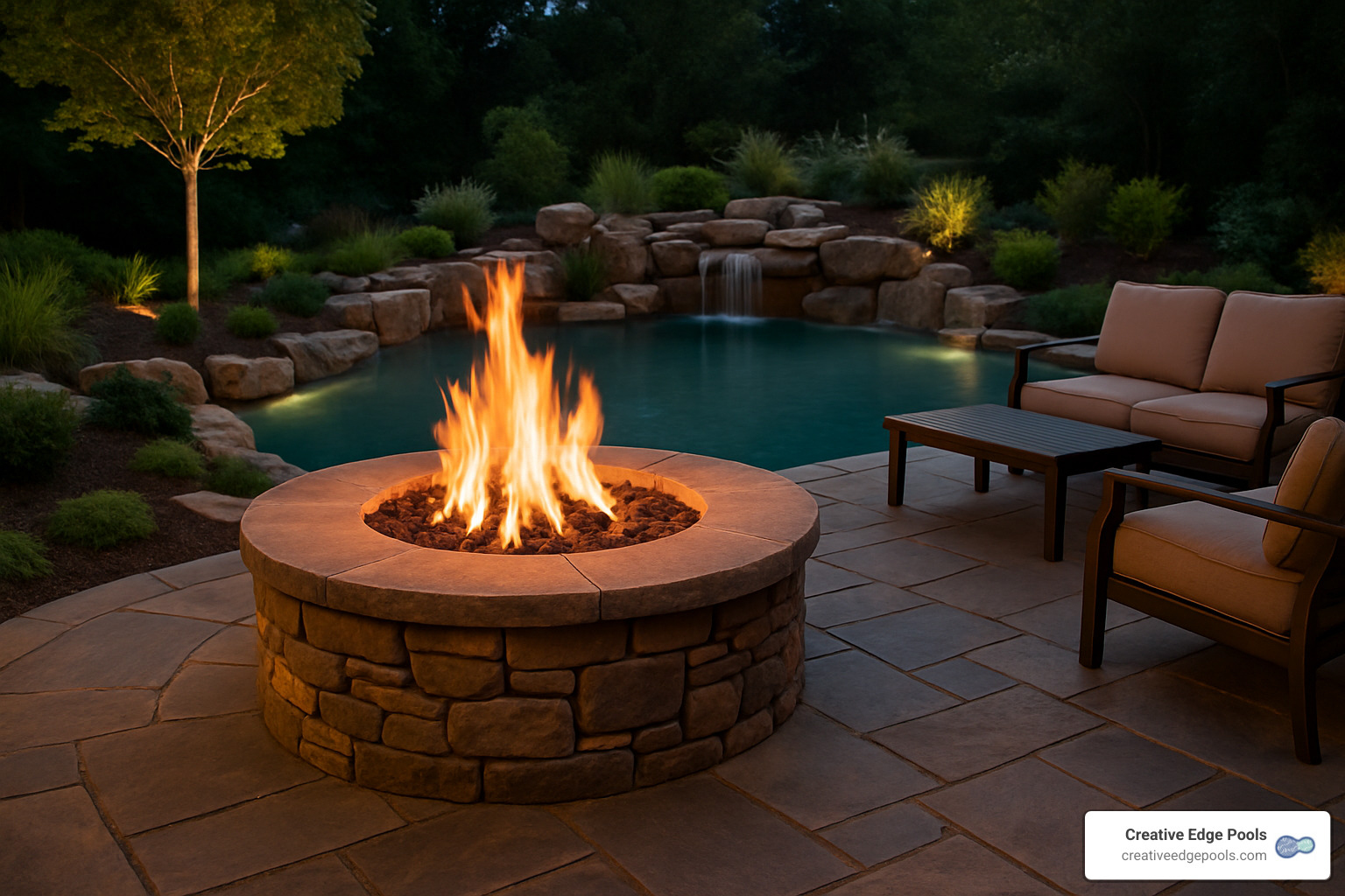 Inground pool landscaping around pool with rocks: 12 Stunning Ideas 2025