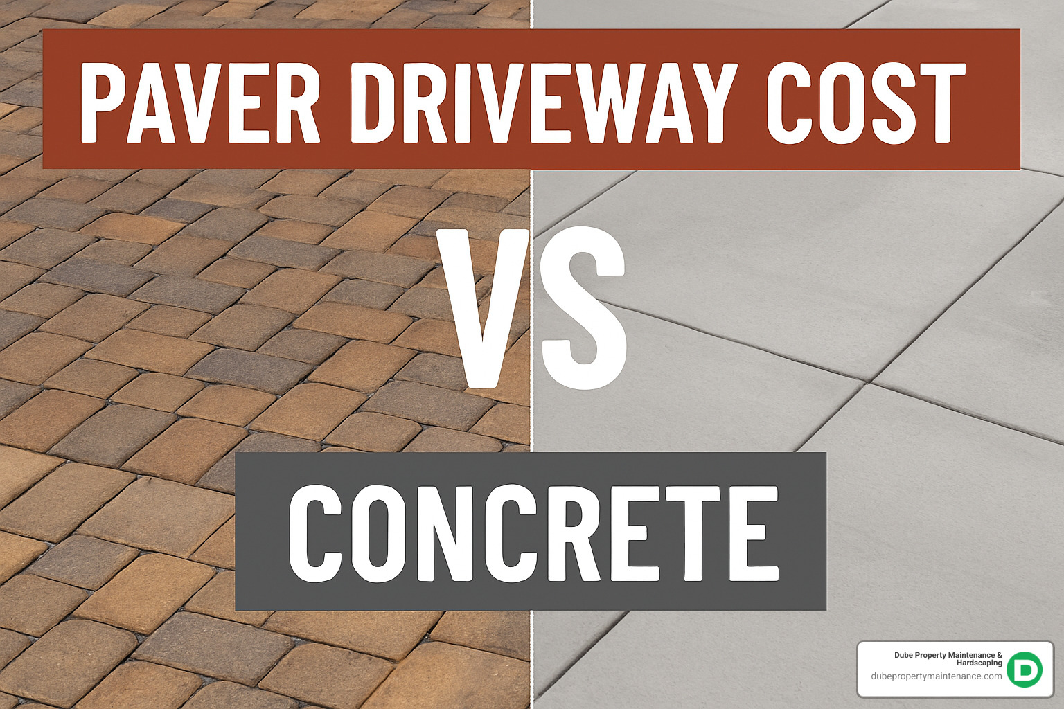 Paver driveway cost vs concrete: 2025 Top 5 Powerful Cost Wins