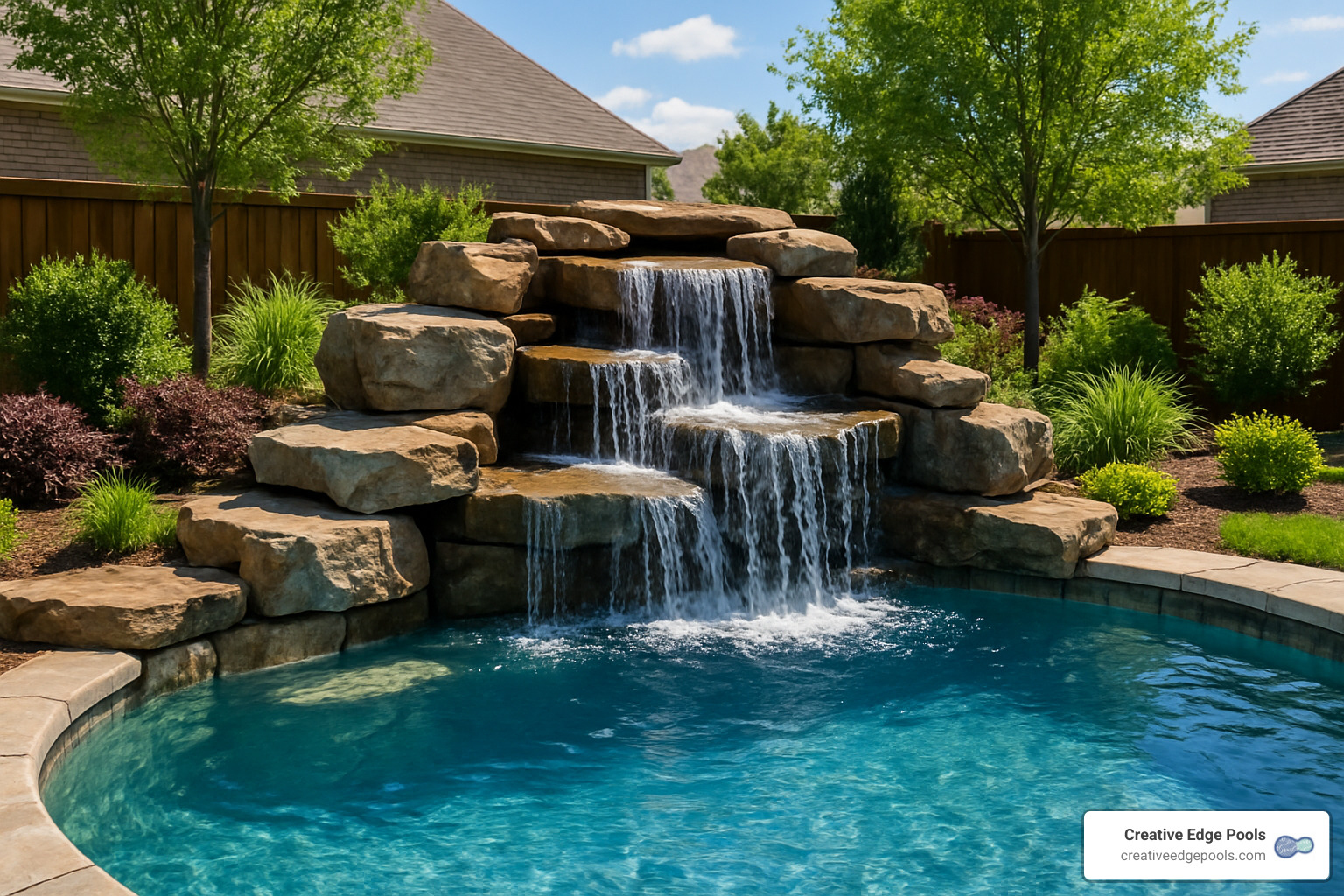 Stone Around Inground Pool