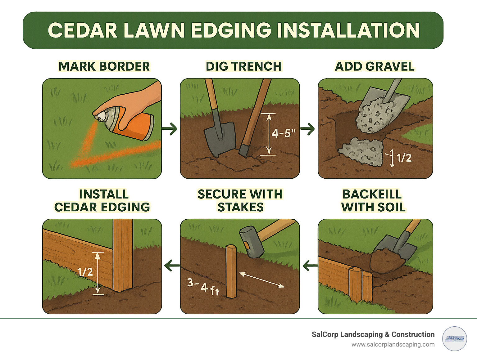 Cedar Lawn Edging Installation: 7 Powerful Benefits in 2025