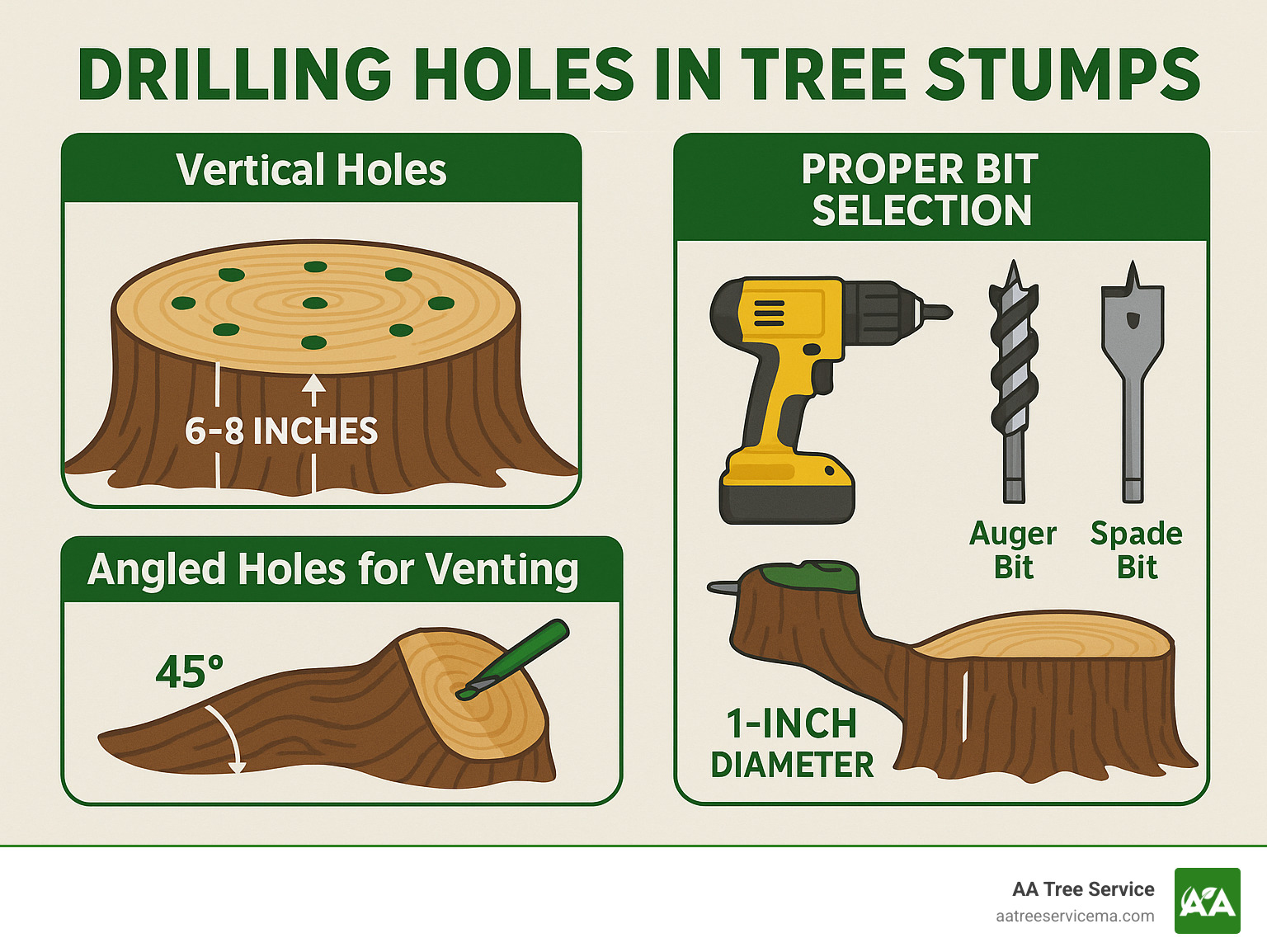 Drilling Holes in Tree Stumps: 7 Powerful, Easy Wins 2025