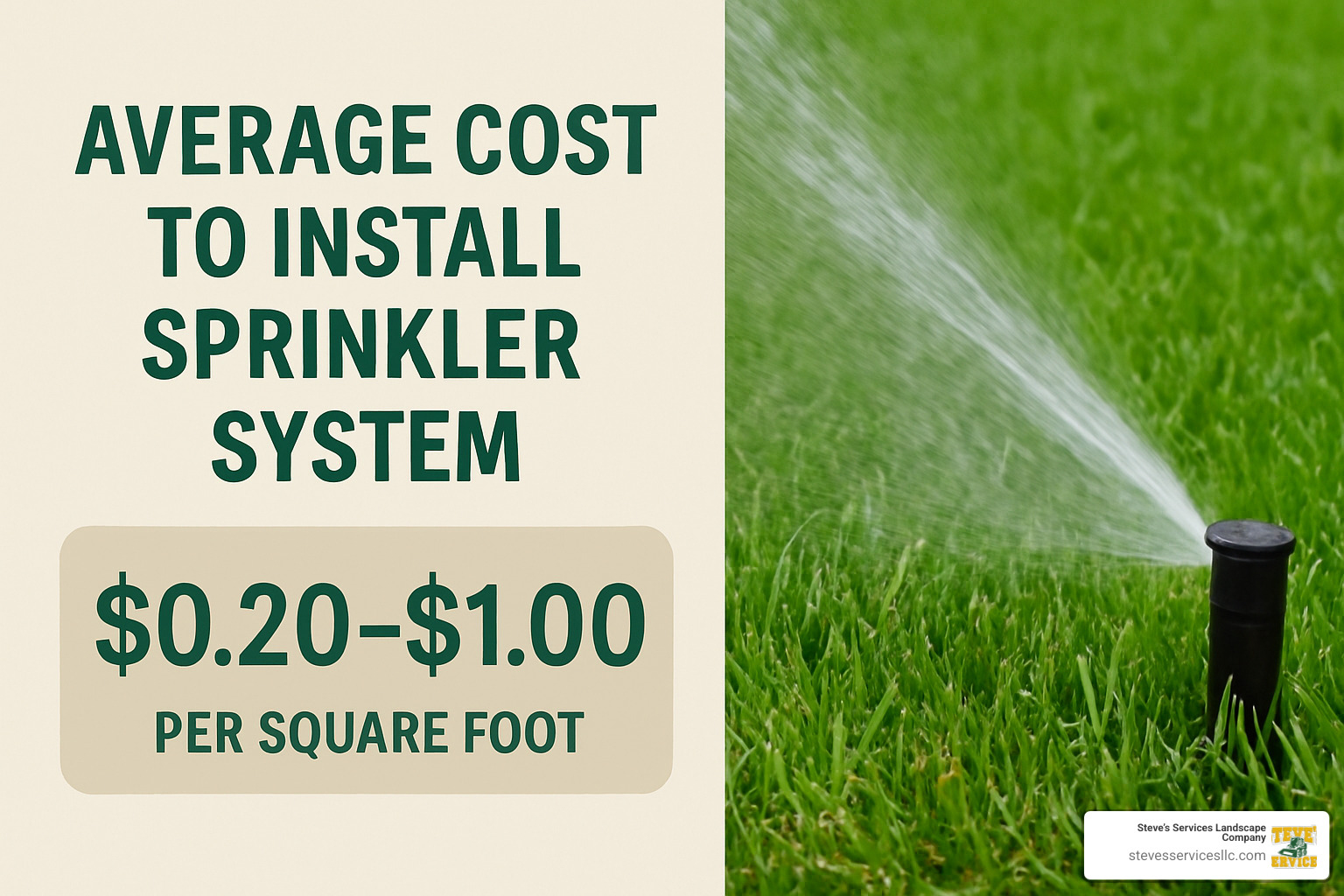 Average cost to install sprinkler system per square foot: 7 Powerful ...