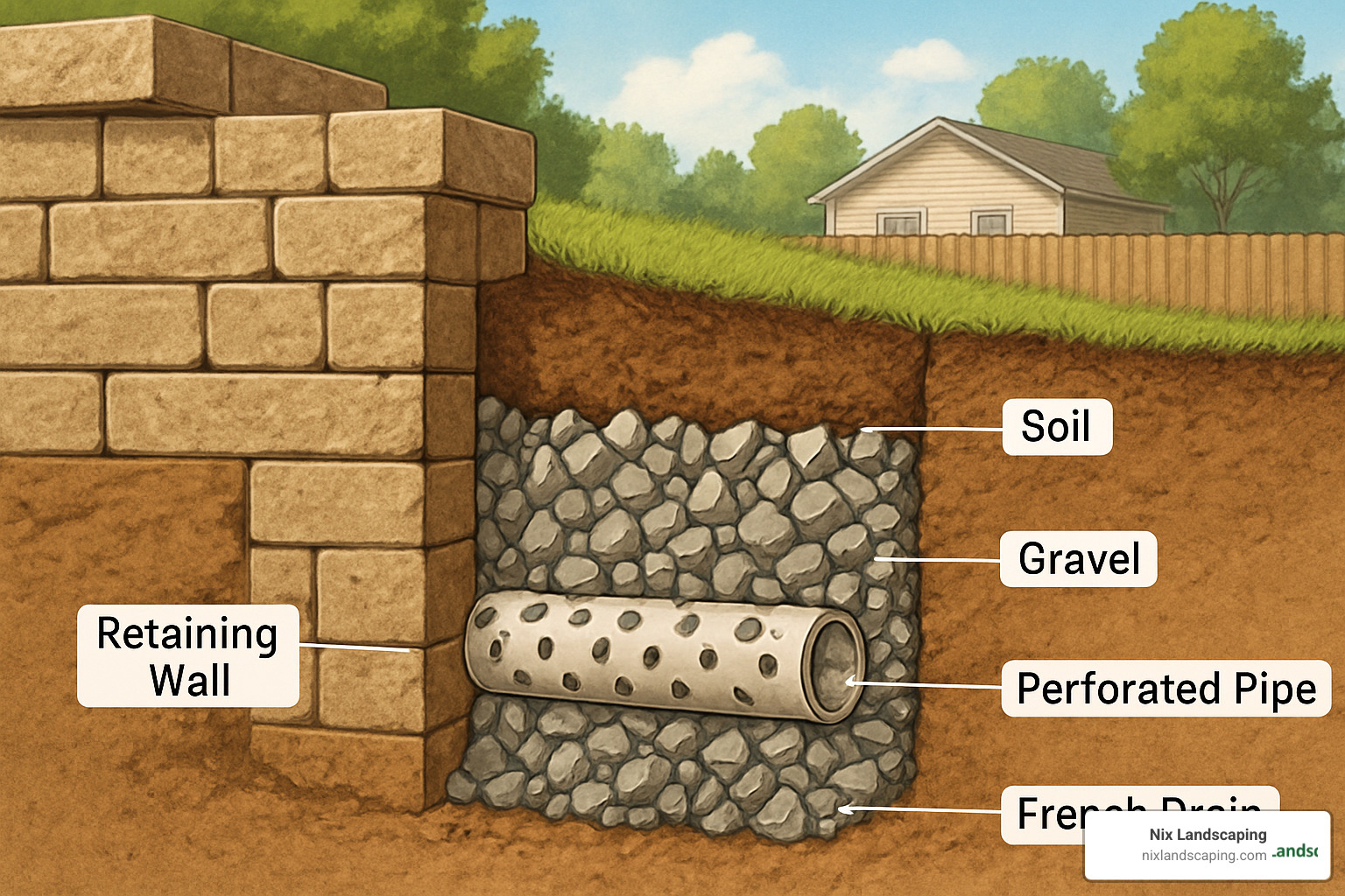 Retaining wall drainage solutions? 7 Powerful Ways to Prevent Failure
