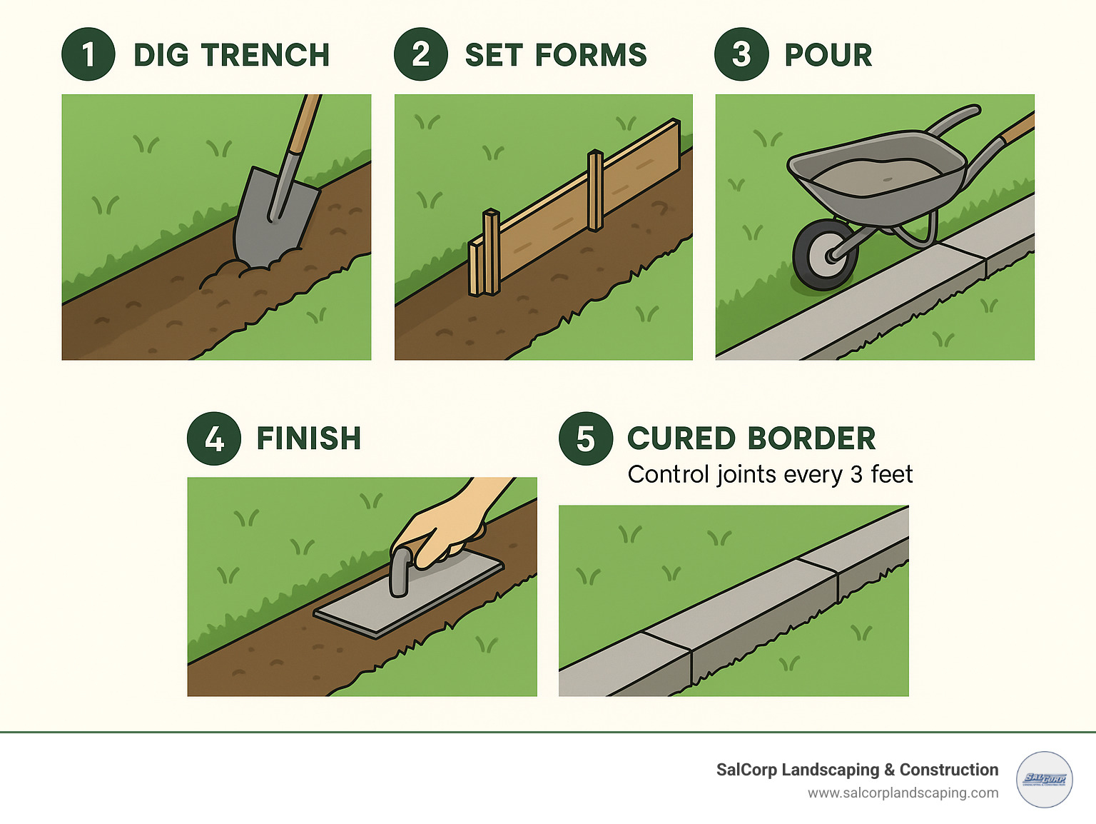 Poured Concrete Lawn Edging: 7 Powerful Benefits in 2025