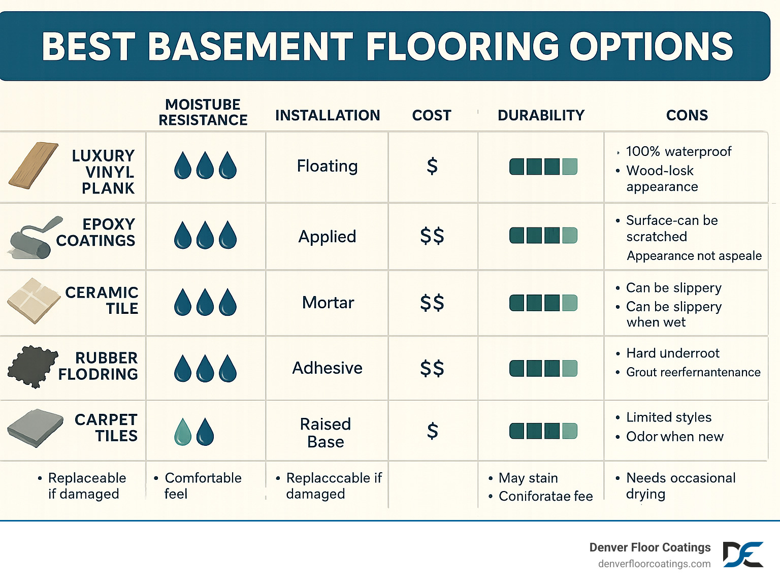 Best Basement Flooring Options: 7 Powerful Choices for 2025
