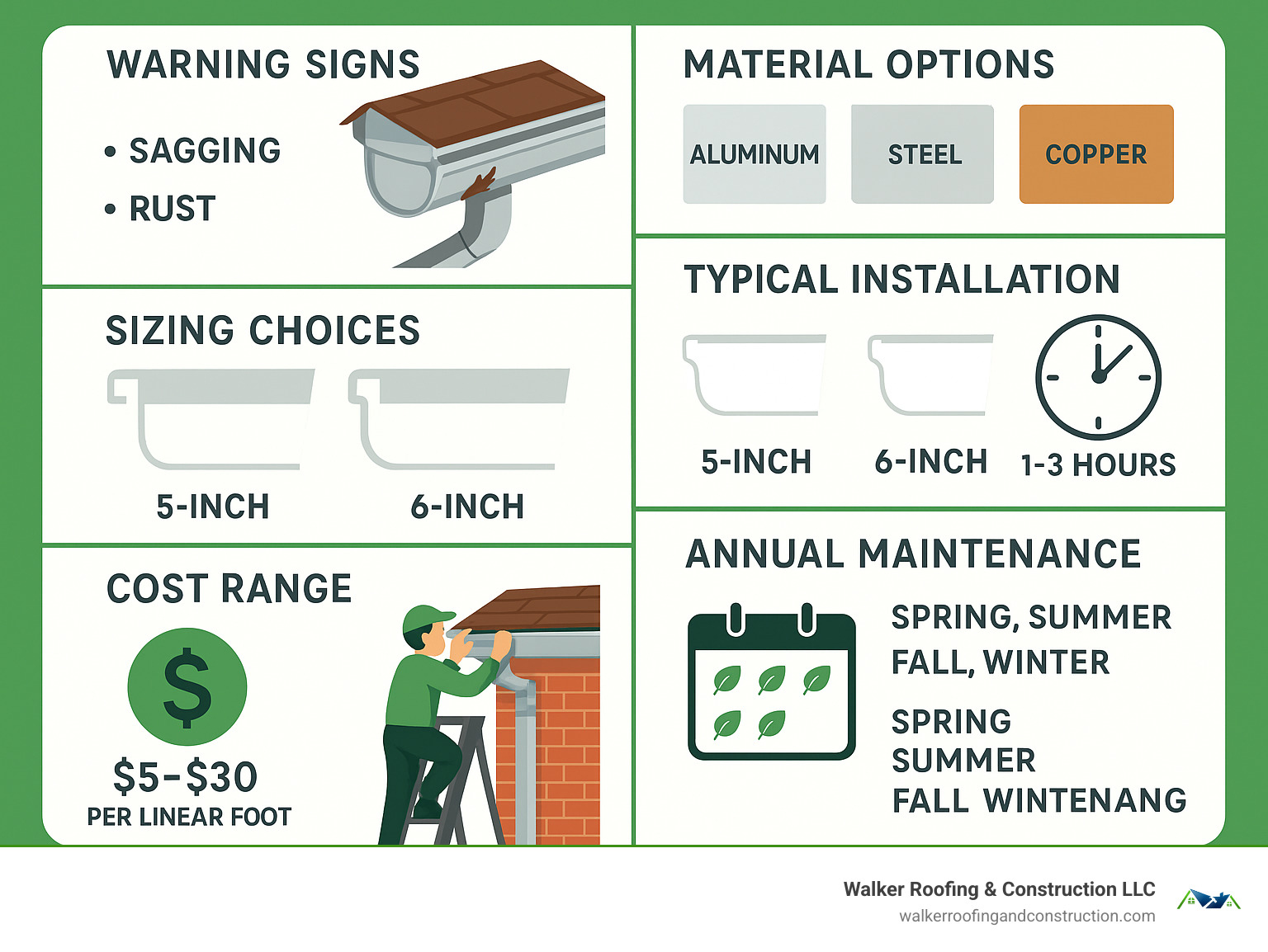 Replace Your Gutters Without the Clutter in Columbus Ohio - Walker ...
