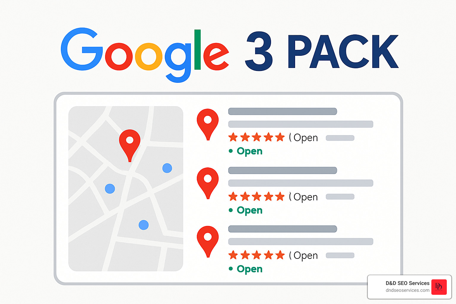 How to Get Your Business into Google's Coveted 3-Pack | D&D SEO Services