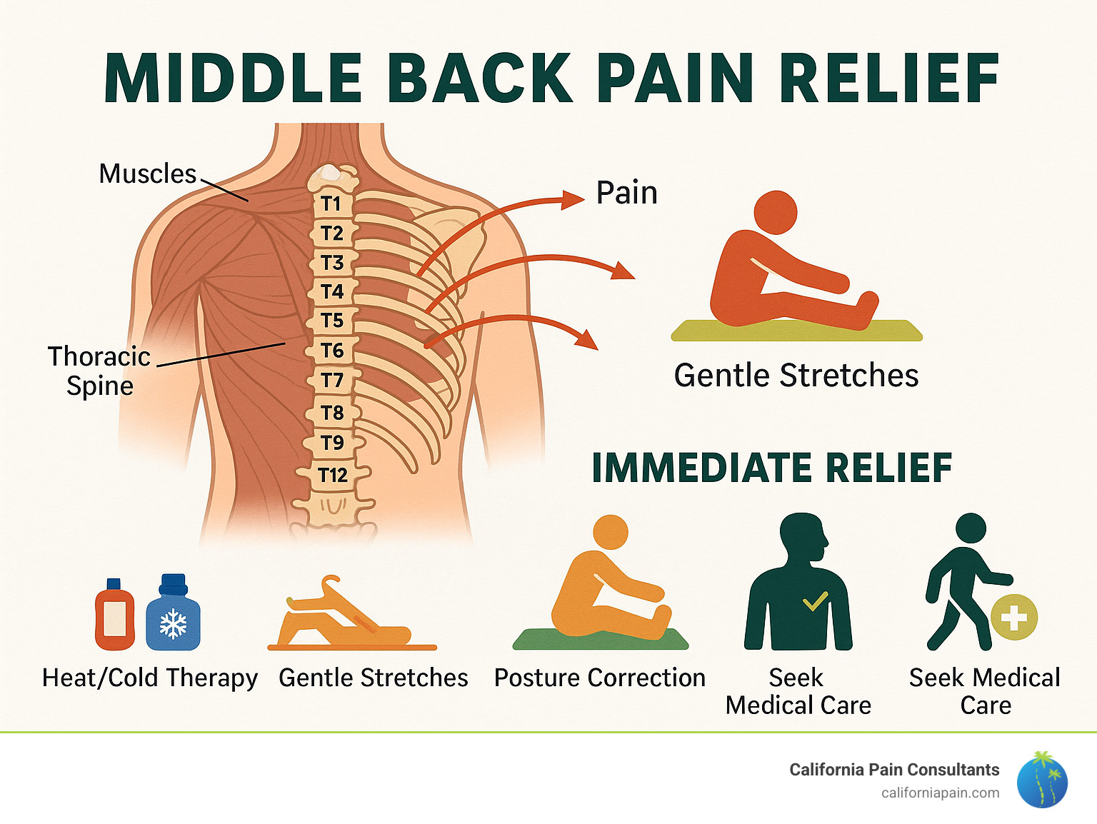 Middle Back Pain Relief: 10 Powerful Tips for Fast Relief 2025