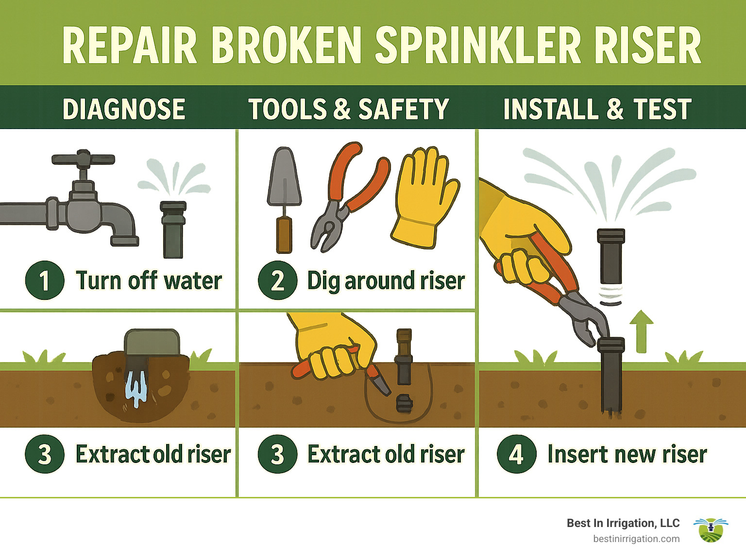 Repair Broken Sprinkler Riser: 7 Proven Ways for Fast Success 2025