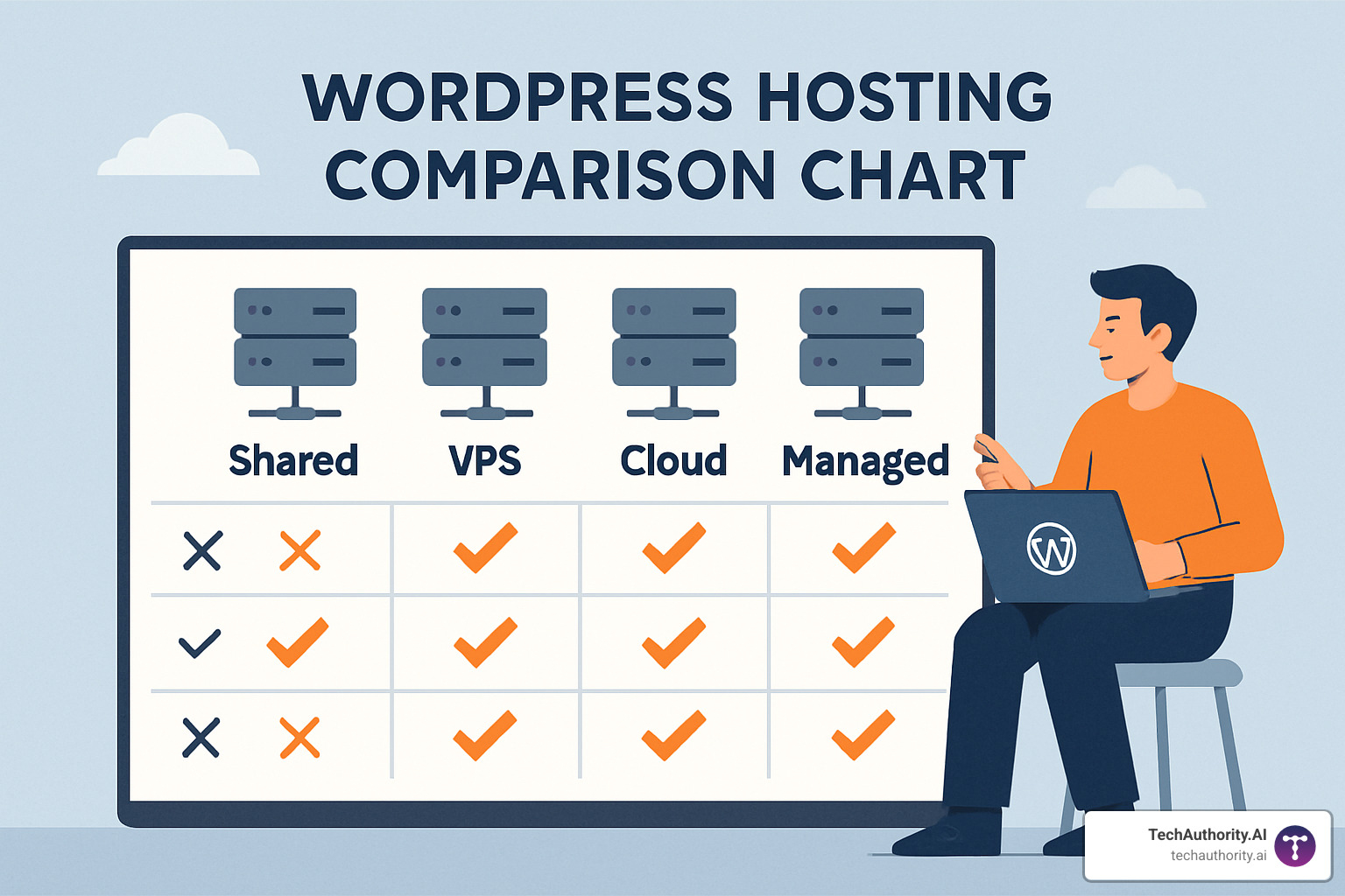 WordPress hosting comparison chart: 10 Best Hosts 2025