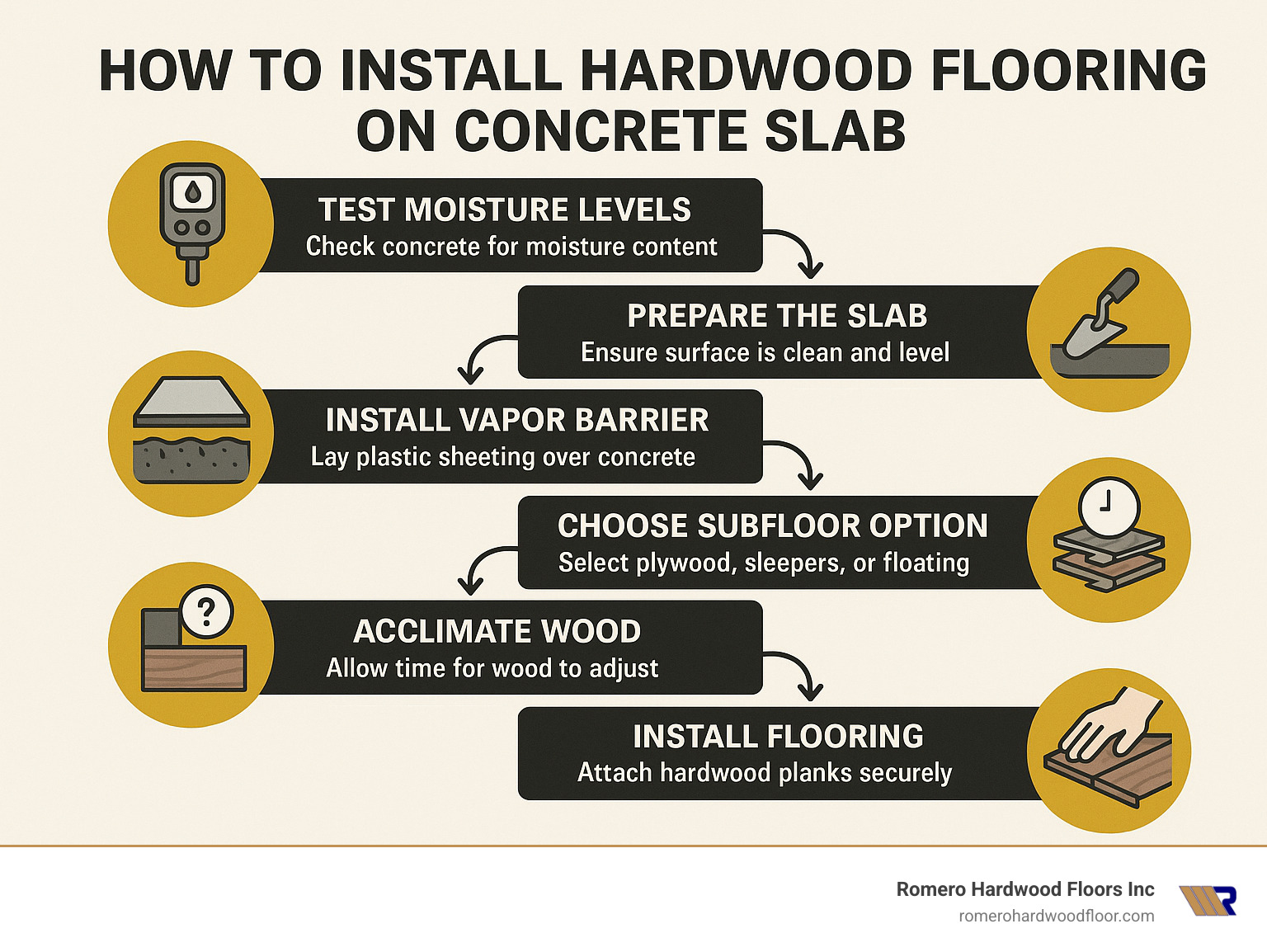 How to Install Hardwood Flooring on Concrete Slab: 7 Powerful Steps for ...