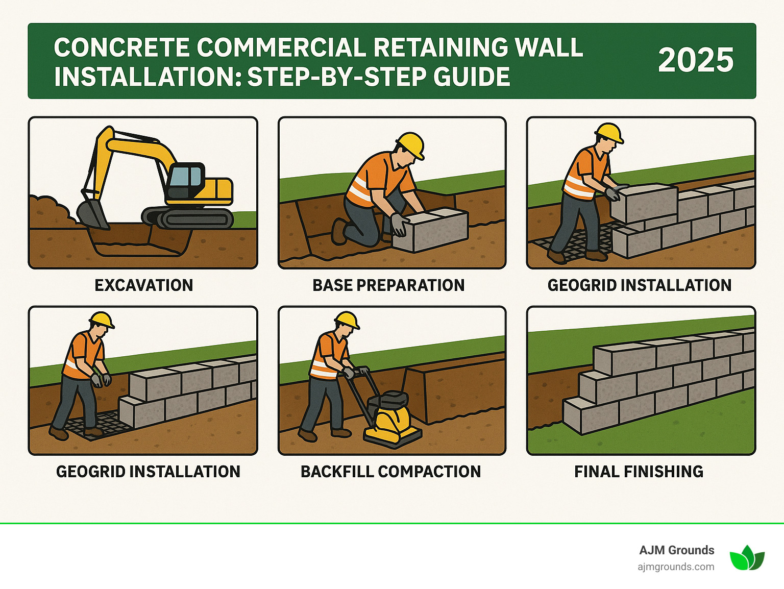 Concrete Commercial Retaining Wall Installation: 5 Proven Benefits 2025