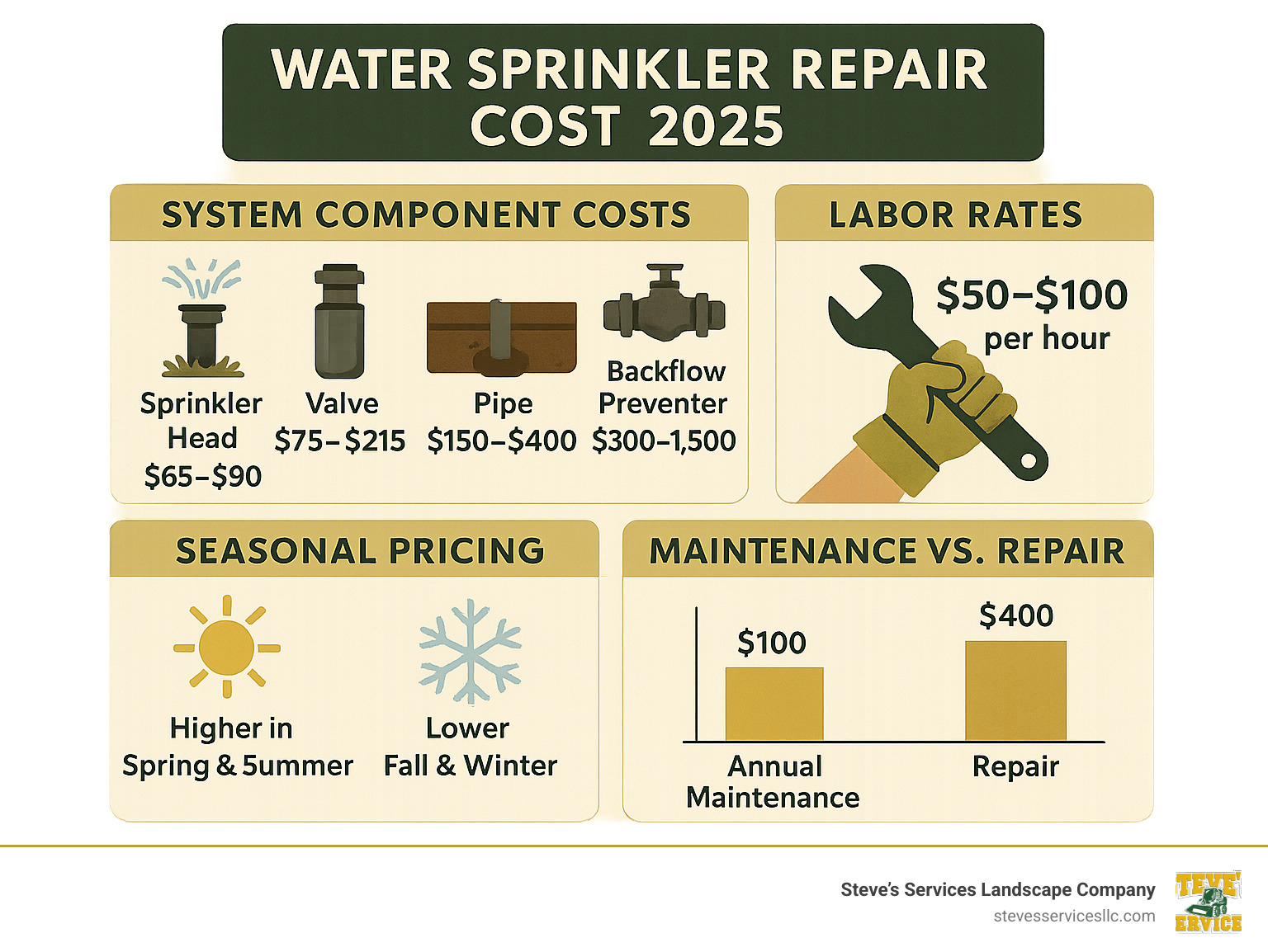 Water Sprinkler Repair Cost 2025: Top 5 Essential Positive Facts