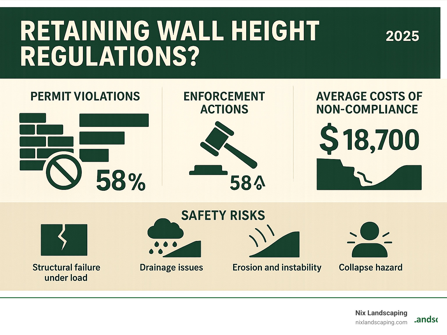 Retaining wall height regulations? 5 Powerful Must-Know Rules 2025