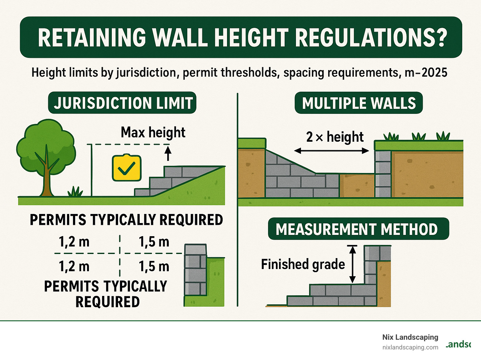 Retaining wall height regulations? 5 Powerful Must-Know Rules 2025
