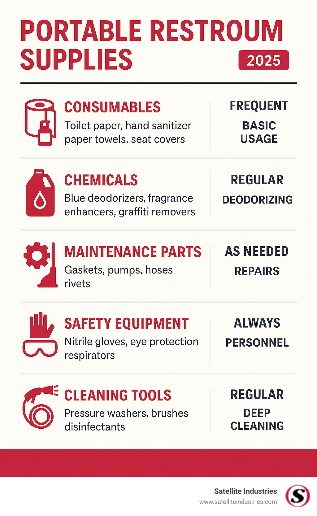 Portable Restroom Supplies: 10 Essential Picks for 2025 Success