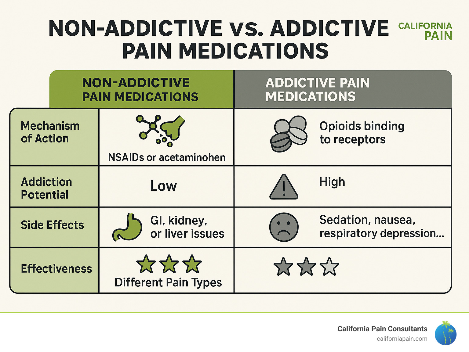 Non Addictive Pain Medication: 10 Best Safe Options 2025
