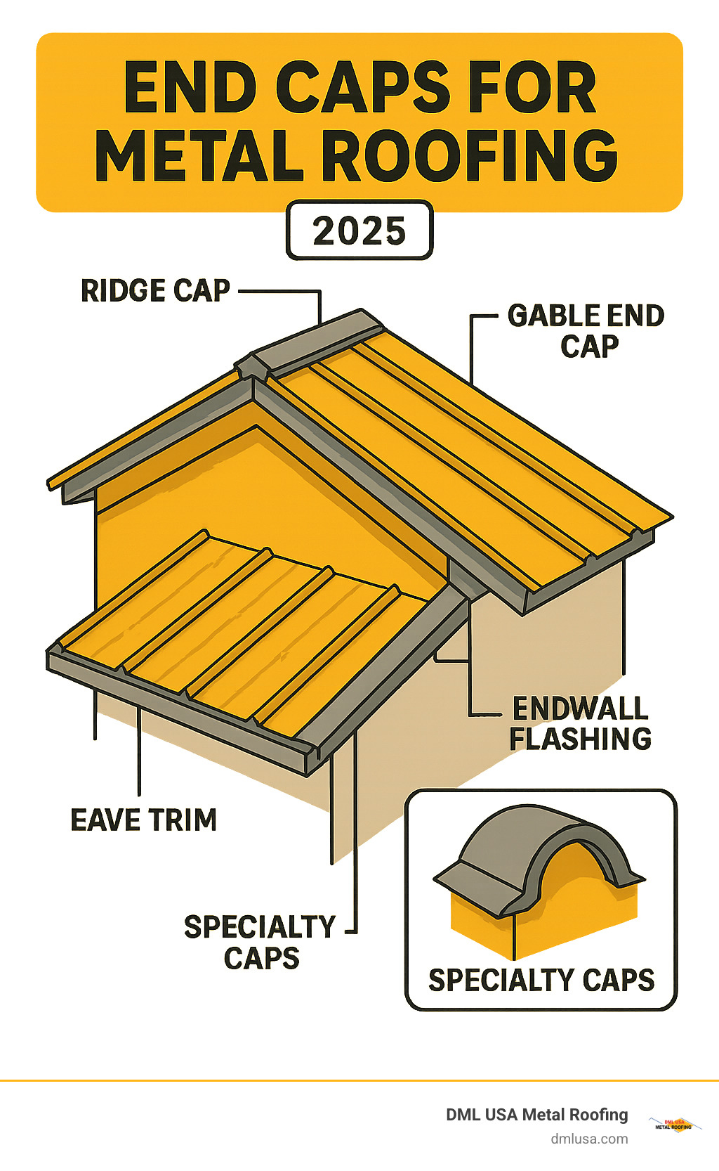 End Caps for Metal Roofing: Top Style