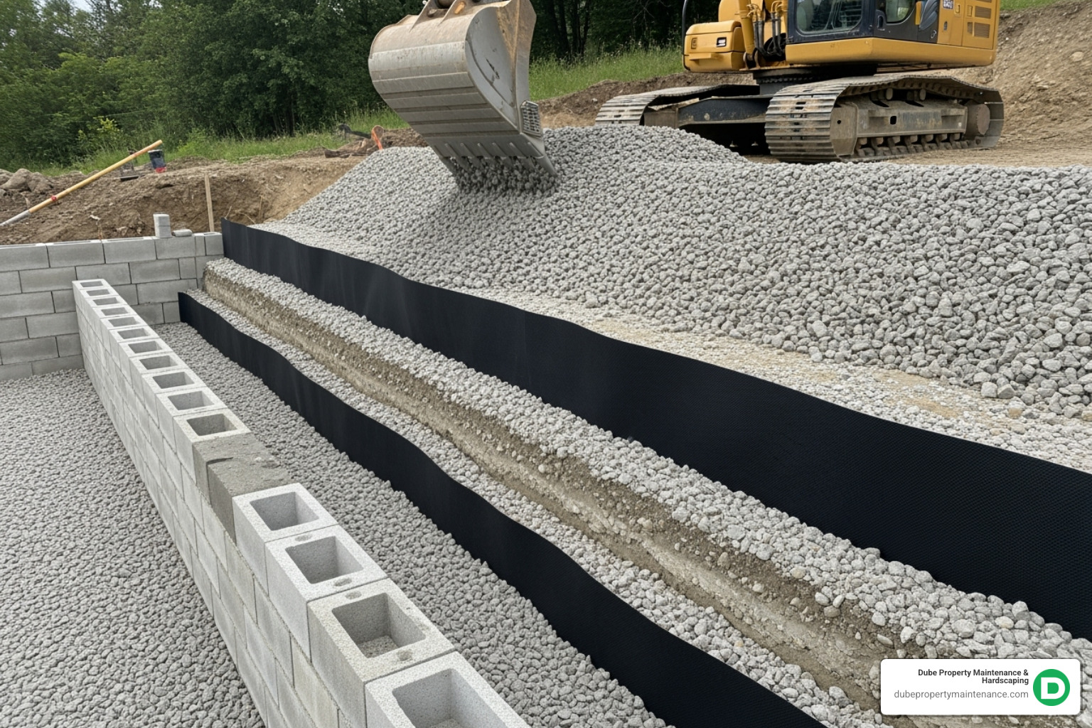 Geotextile fabric behind retaining wall: Best 5 Steps