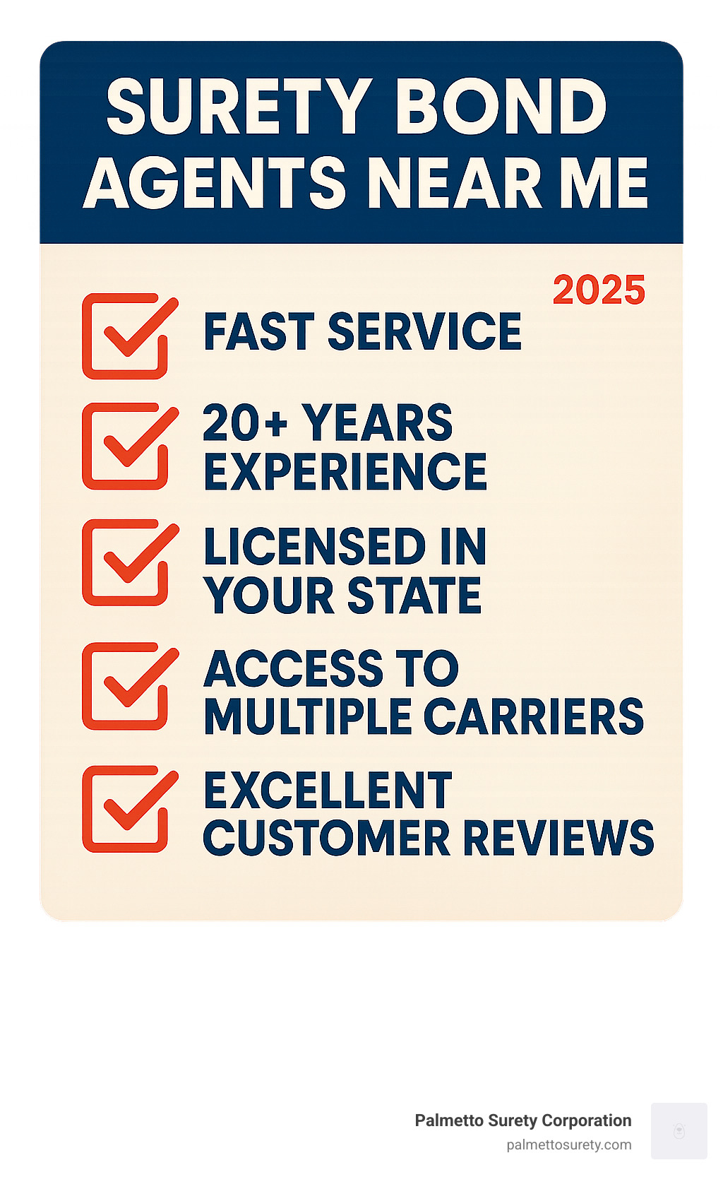 Surety bond agents near me: Top 2025 Guide