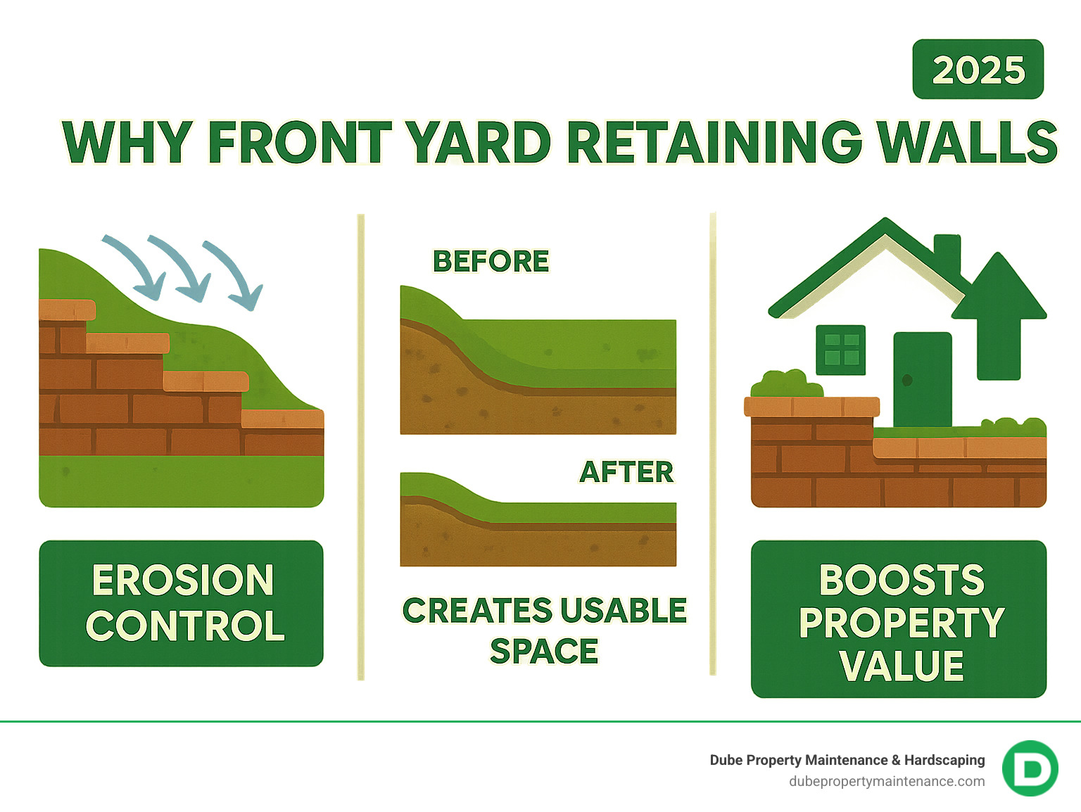 Best Front Yard Retaining Walls: 3 Transformative Designs