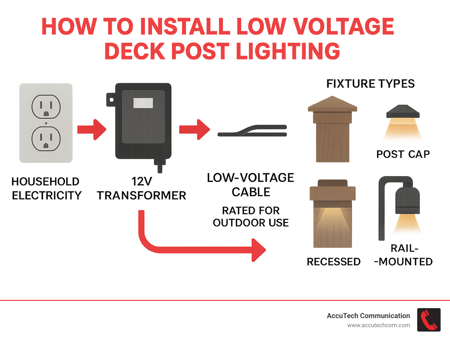 How to install low voltage deck post lighting: #1 Best Guide