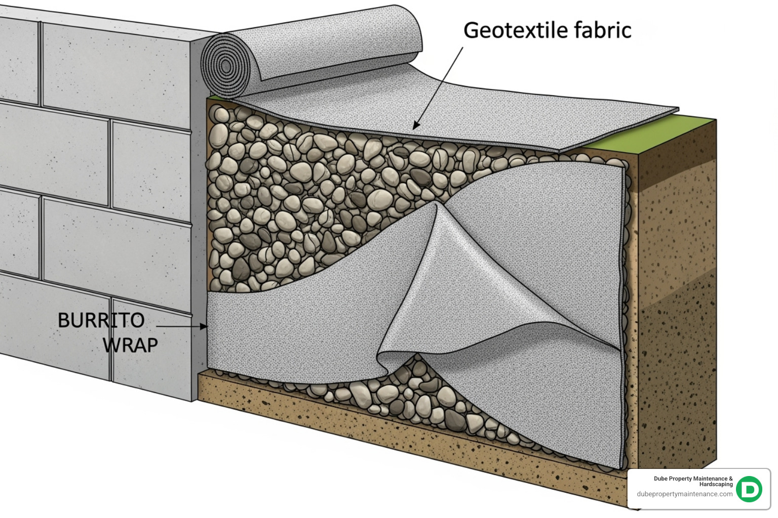 Geotextile fabric retaining wall: Easy 50+ Yrs