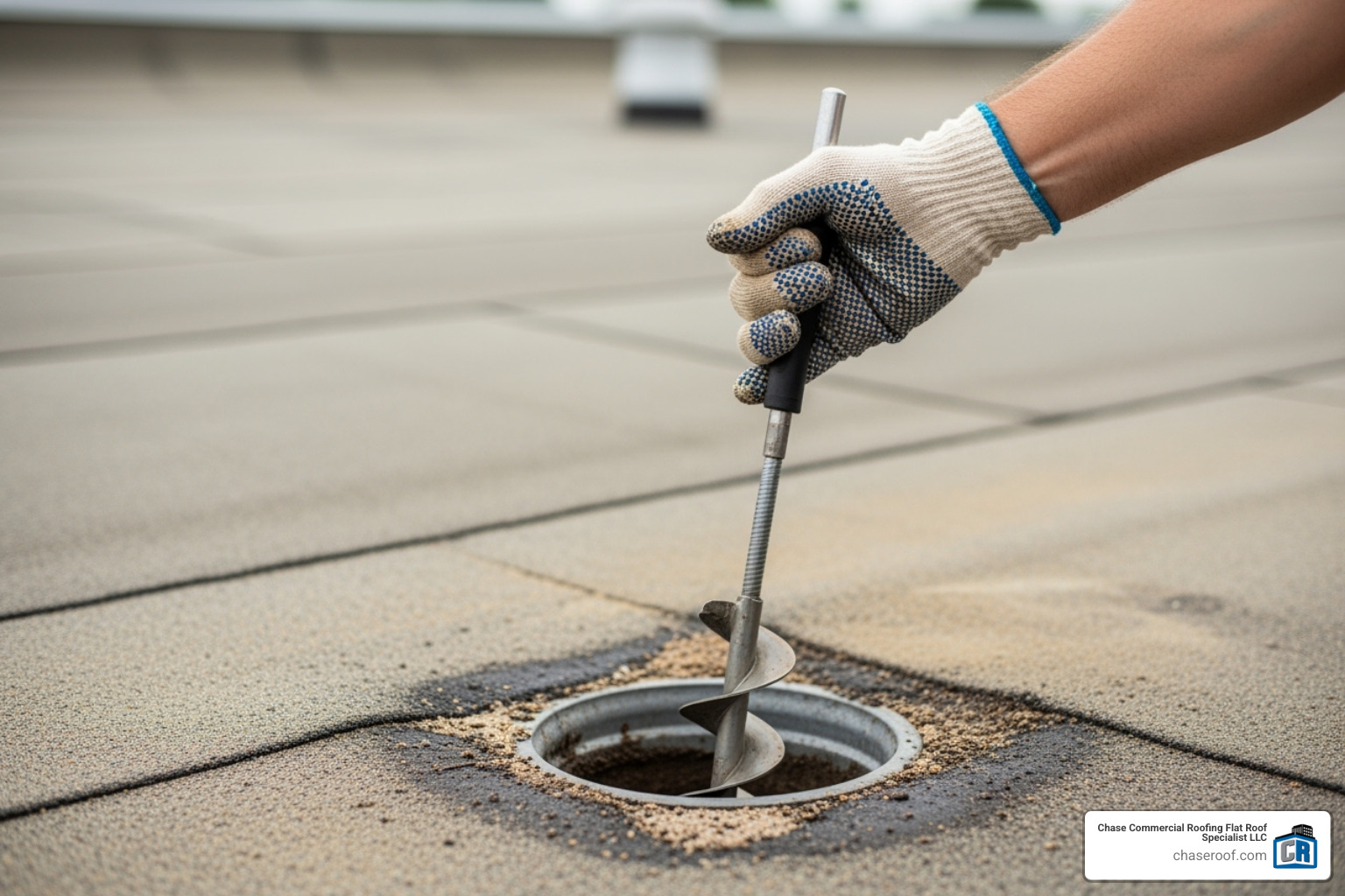 Flat Roof Drain Cleaning Made Easy - Chase Commercial Roofing Flat Roof ...
