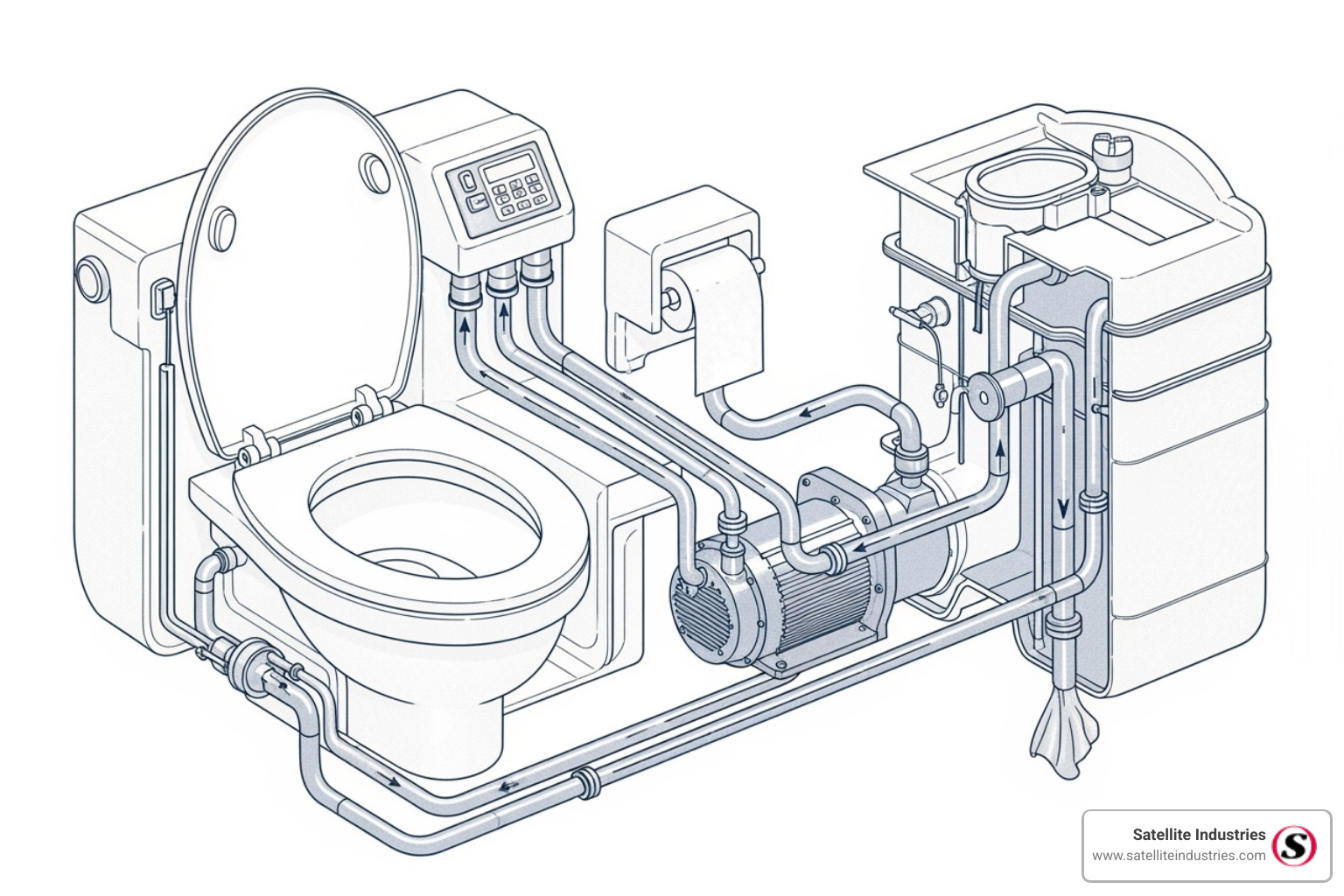 Vacuum toilet system in aircraft: 1st Revolutionary