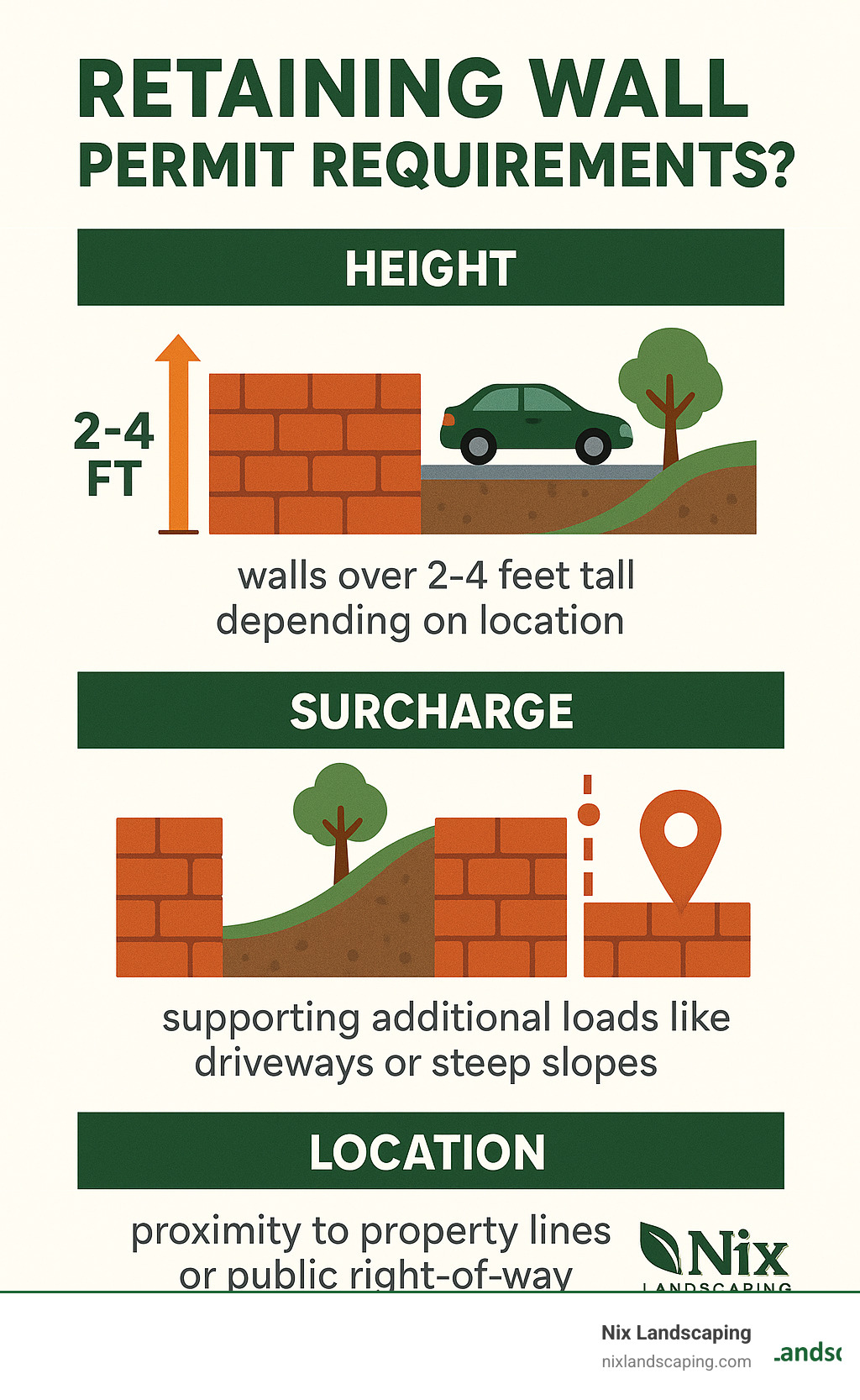 Retaining wall permit requirements? 3 Essential Tips