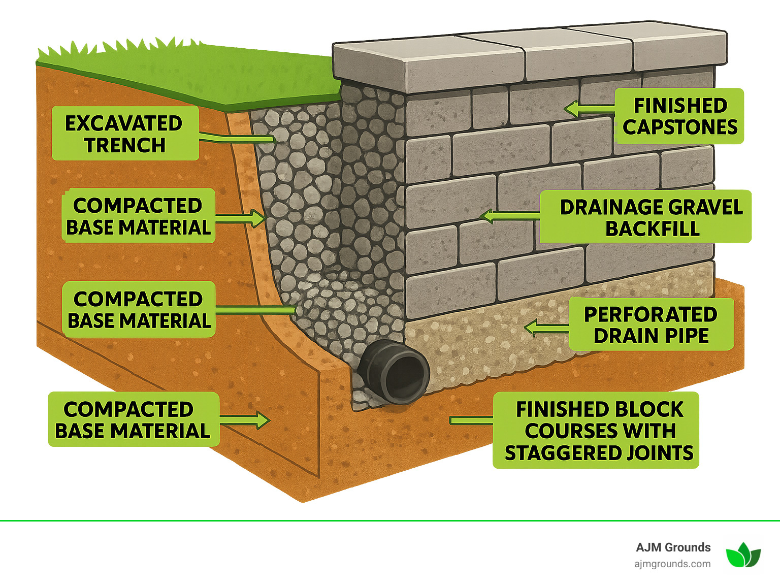 Paver retaining wall installation: Easy 2025