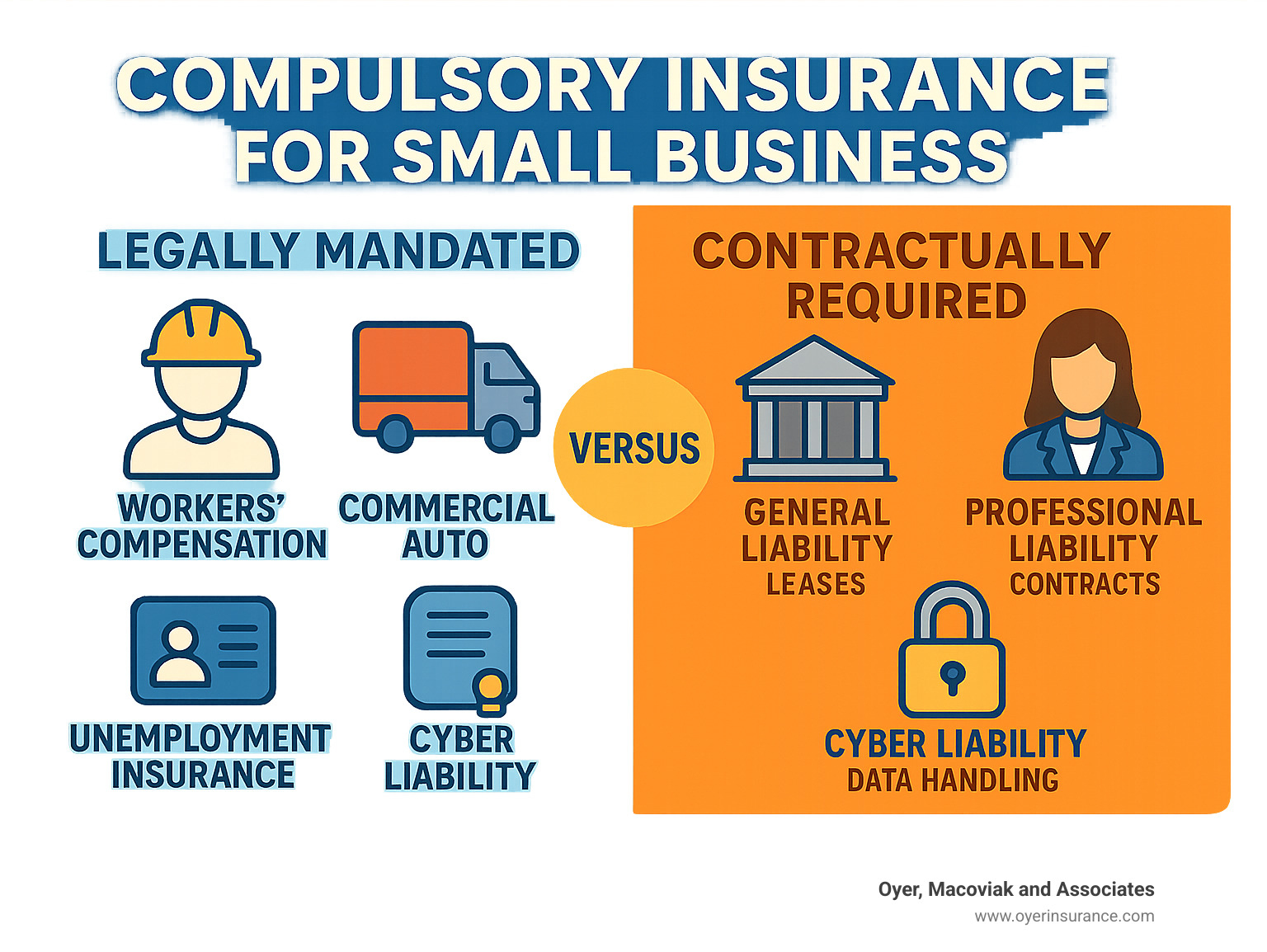 Compulsory insurance for small business: 3 Essential Policies