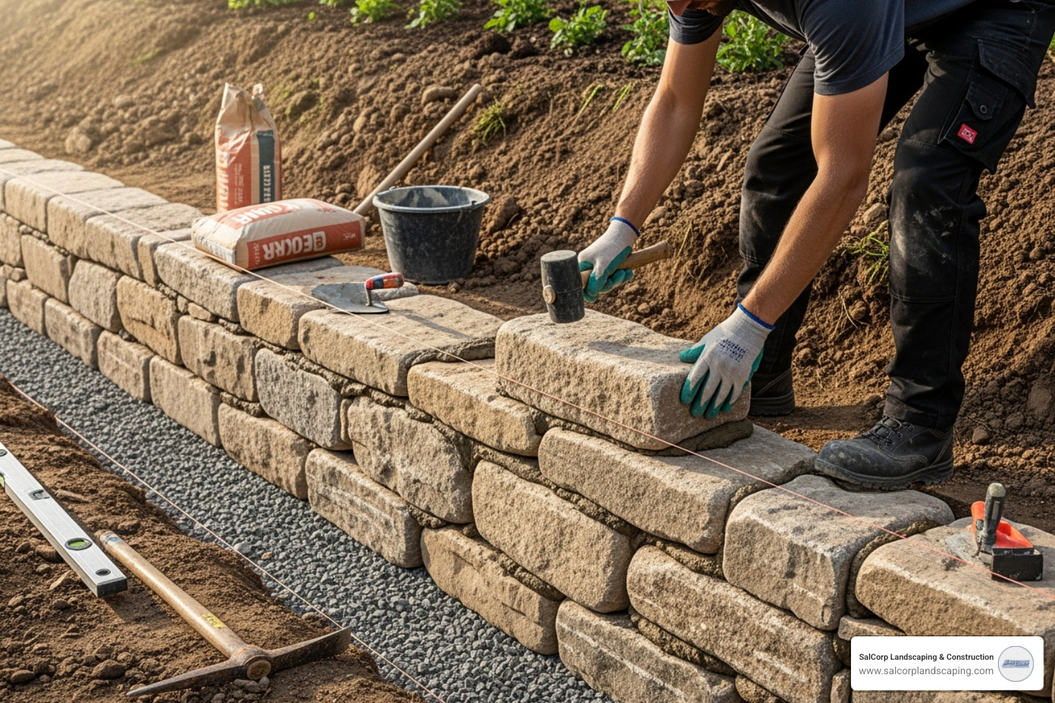How to build a stone retaining wall: Best 6 Simple Steps
