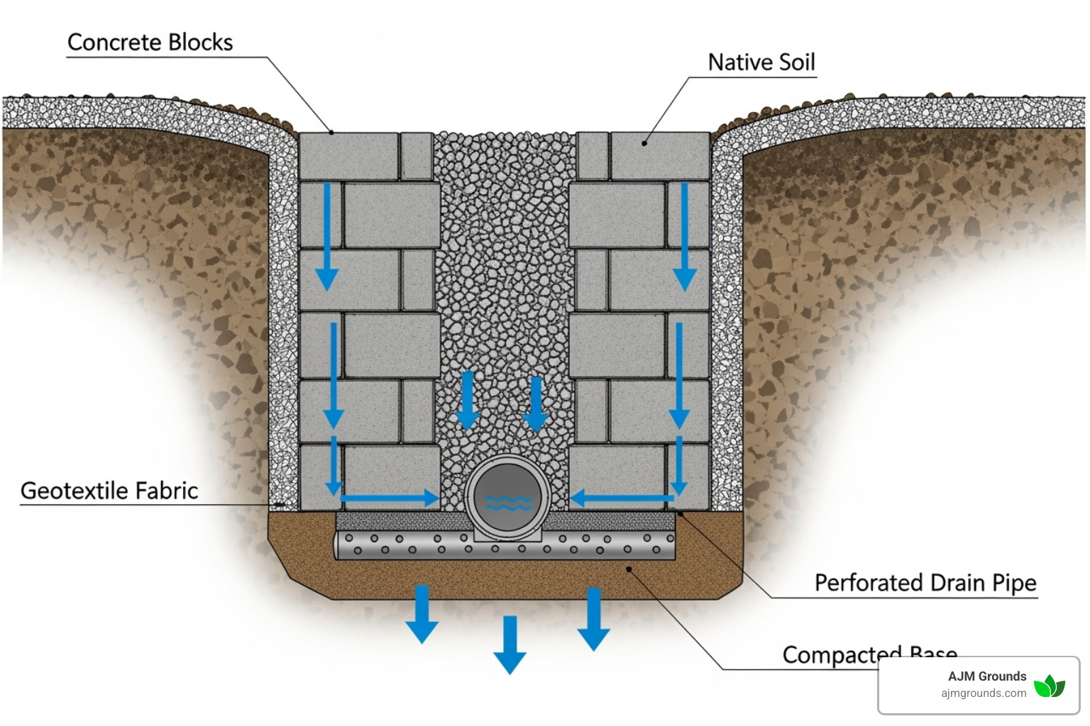 Concrete block retaining wall construction: Easy Guide 2025