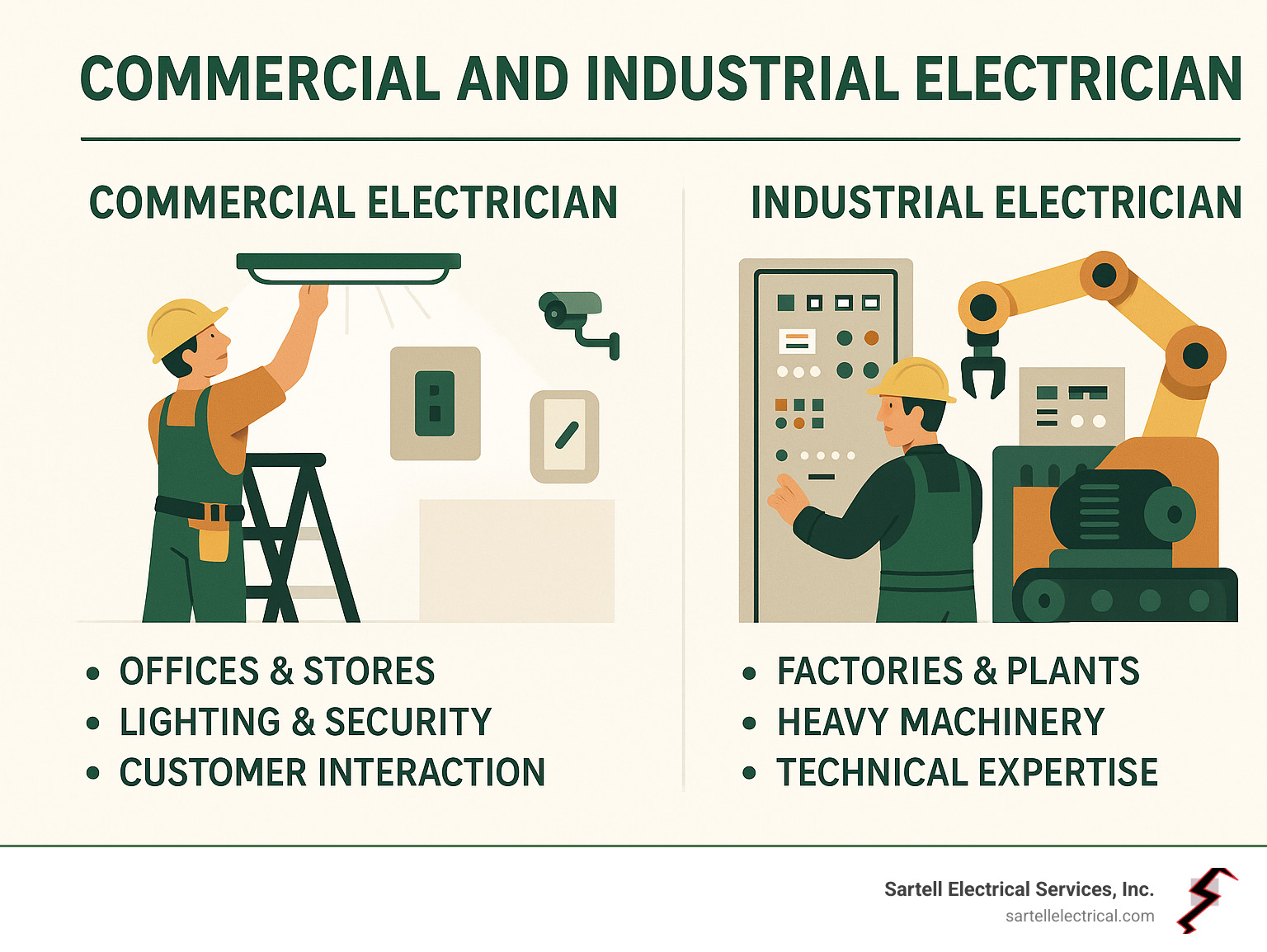 Best Commercial and industrial electrician: 2 Core Insights