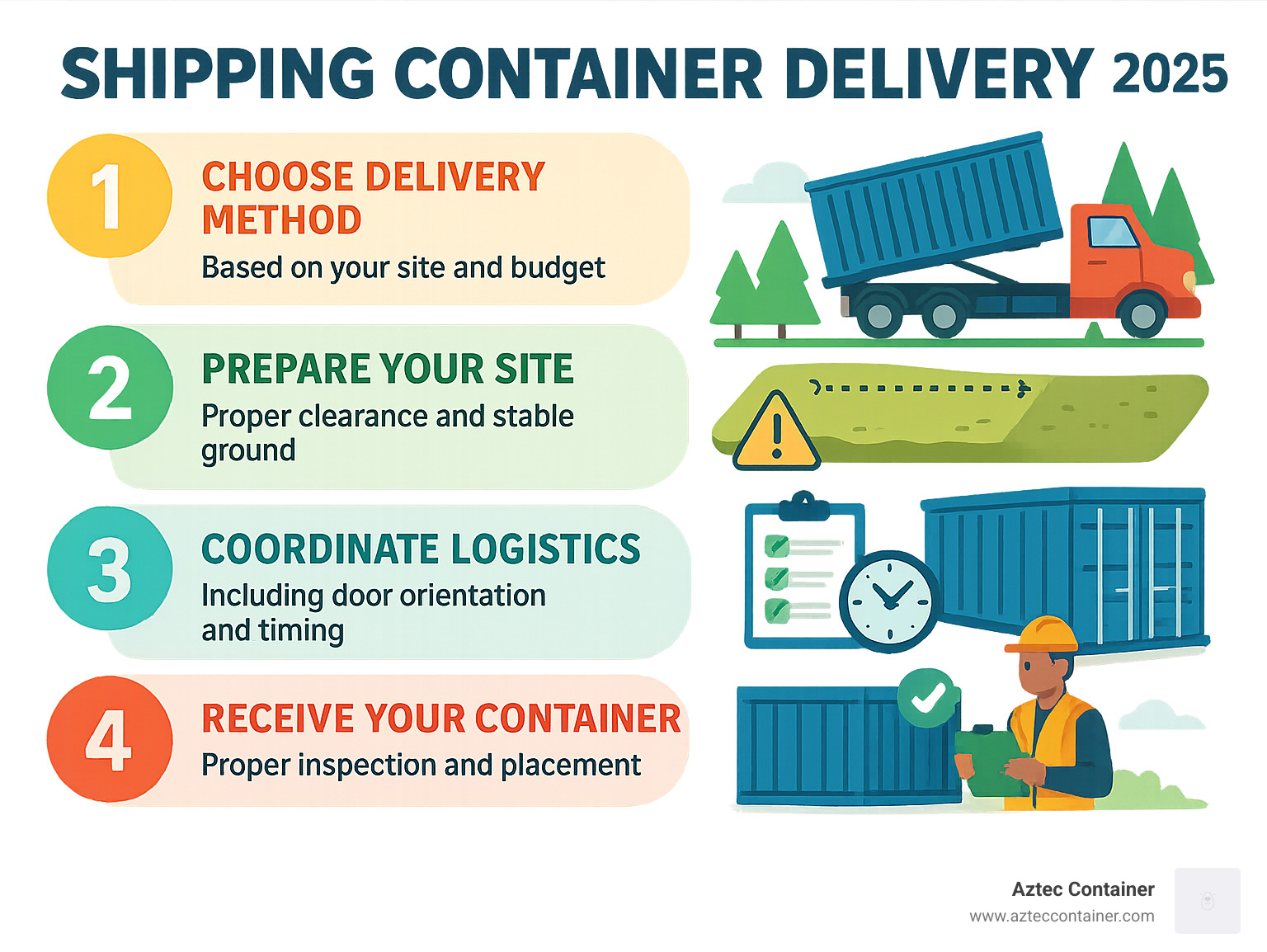 How To Find Shipping Container Delivery Options On A Budget - Aztec ...